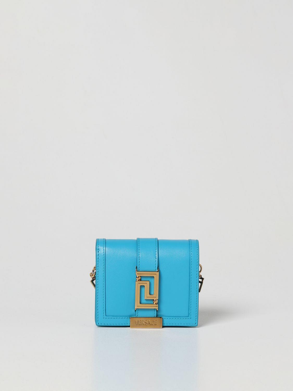 VERSACE: Bolso de hombro mujer , Azul Claro | Mini Bolso Versace ...