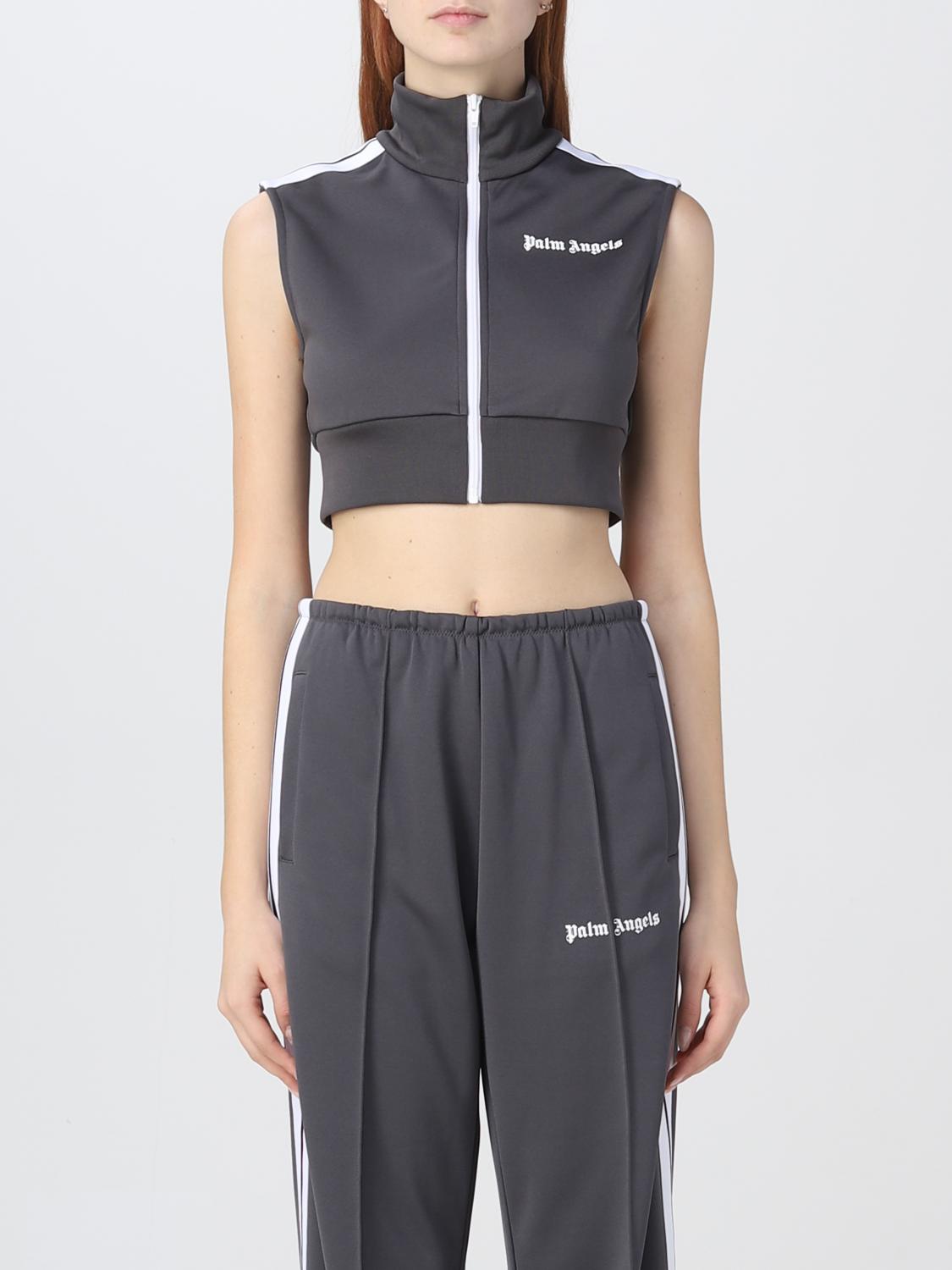 PALM ANGELS: Sweatshirt women - Grey | Palm Angels waistcoat ...