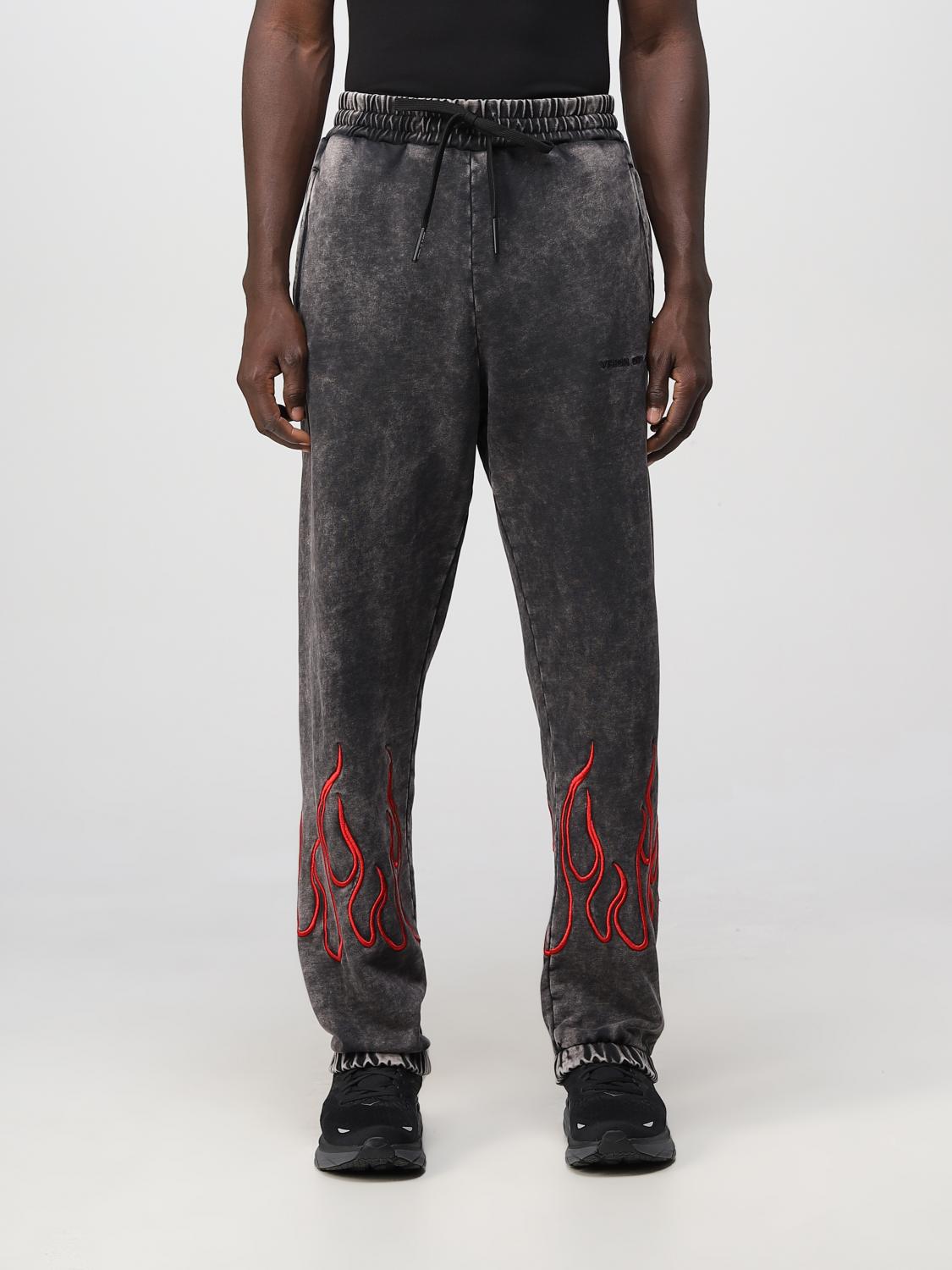VISION OF SUPER: Pants men - Grey | Vision Of Super pants VS00350 ...
