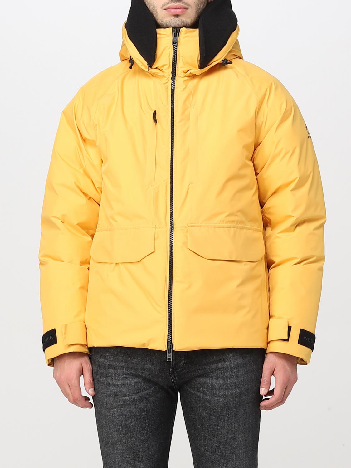 WOOLRICH: Jacket men - Ocher | Woolrich jacket CFWOOU0637MRUT3126 ...