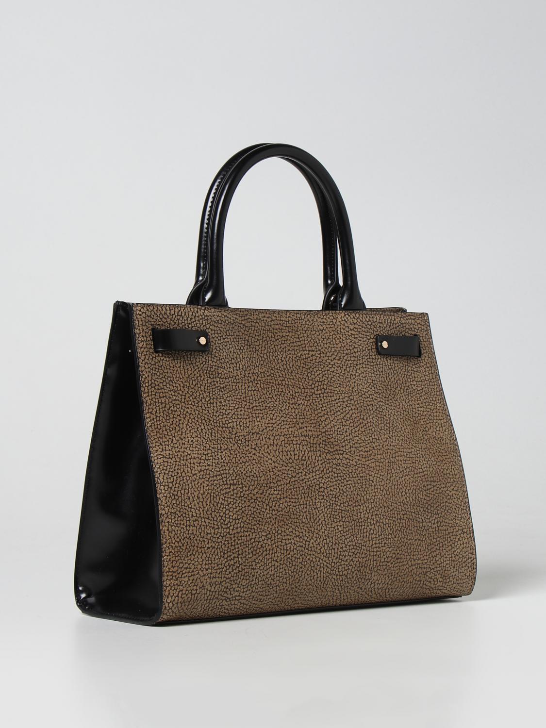 BORBONESE: Shoulder bag women - Natural | Borbonese handbag 924641AI4 ...