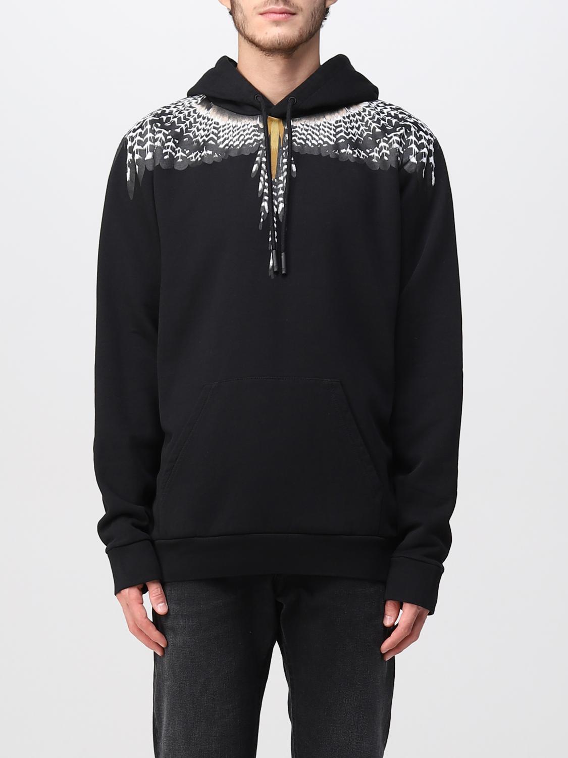 MARCELO BURLON COUNTY OF MILAN: 스웨트셔츠 남성 - 블랙 | GIGLIO.COM에서 Marcelo ...