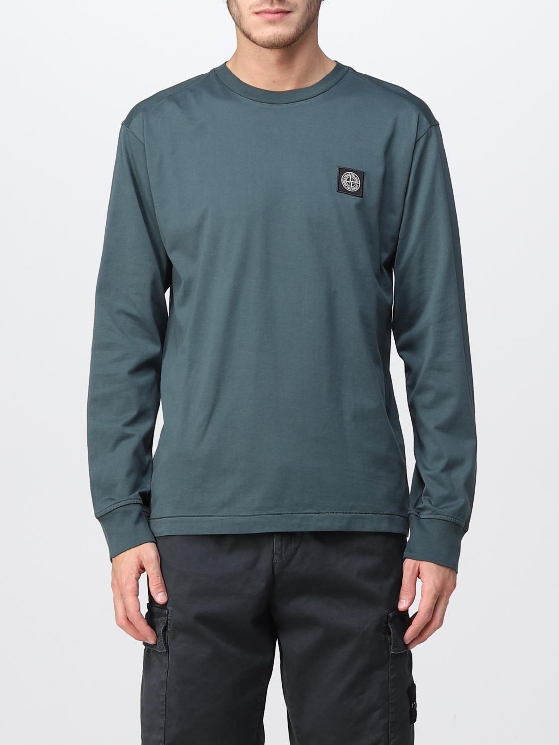 Stone Island cotton jersey basic t-shirt - Petroleum Blue | 22713 ...