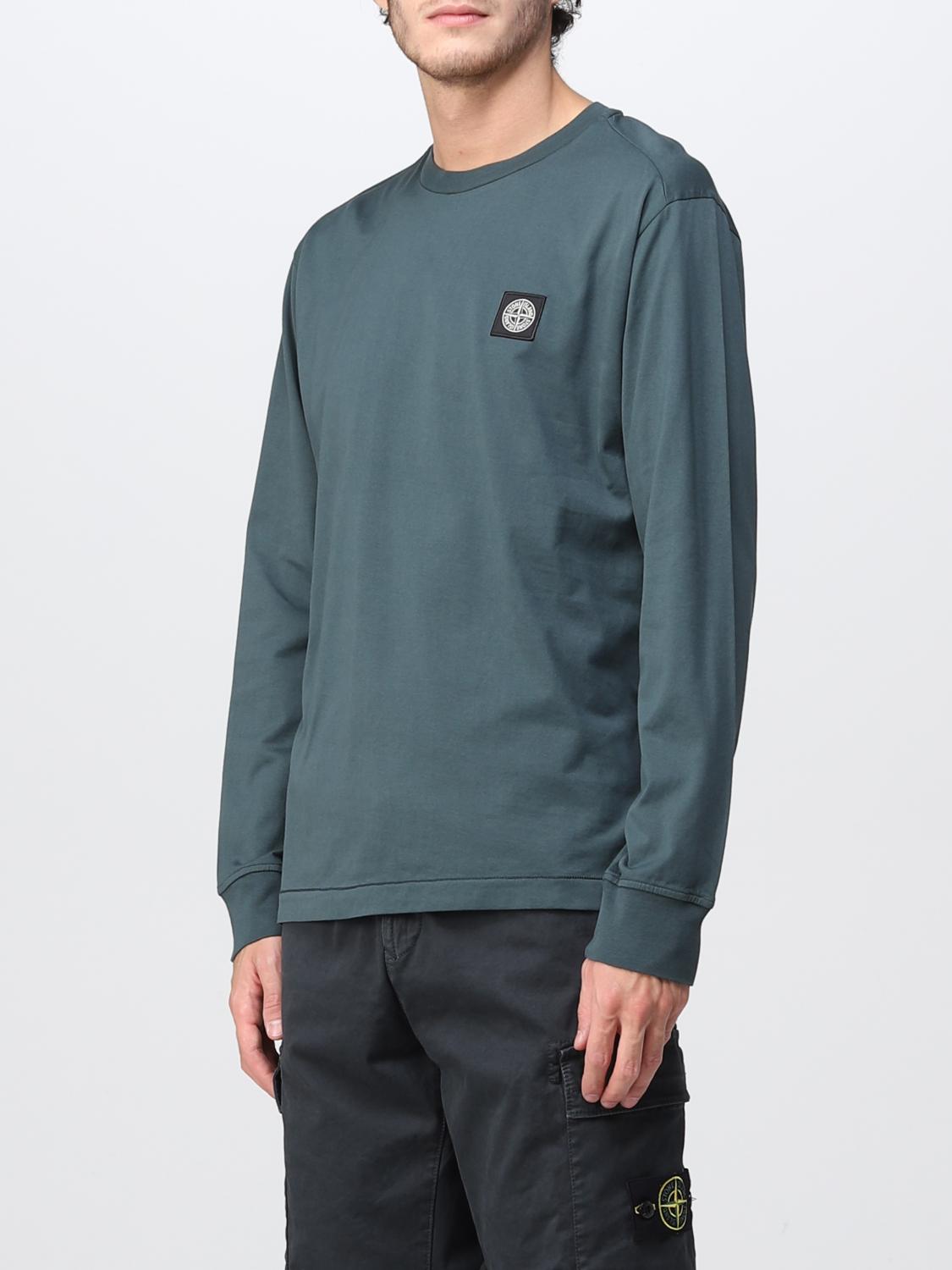 Stone Island cotton jersey basic t-shirt - Petroleum Blue | 22713 ...