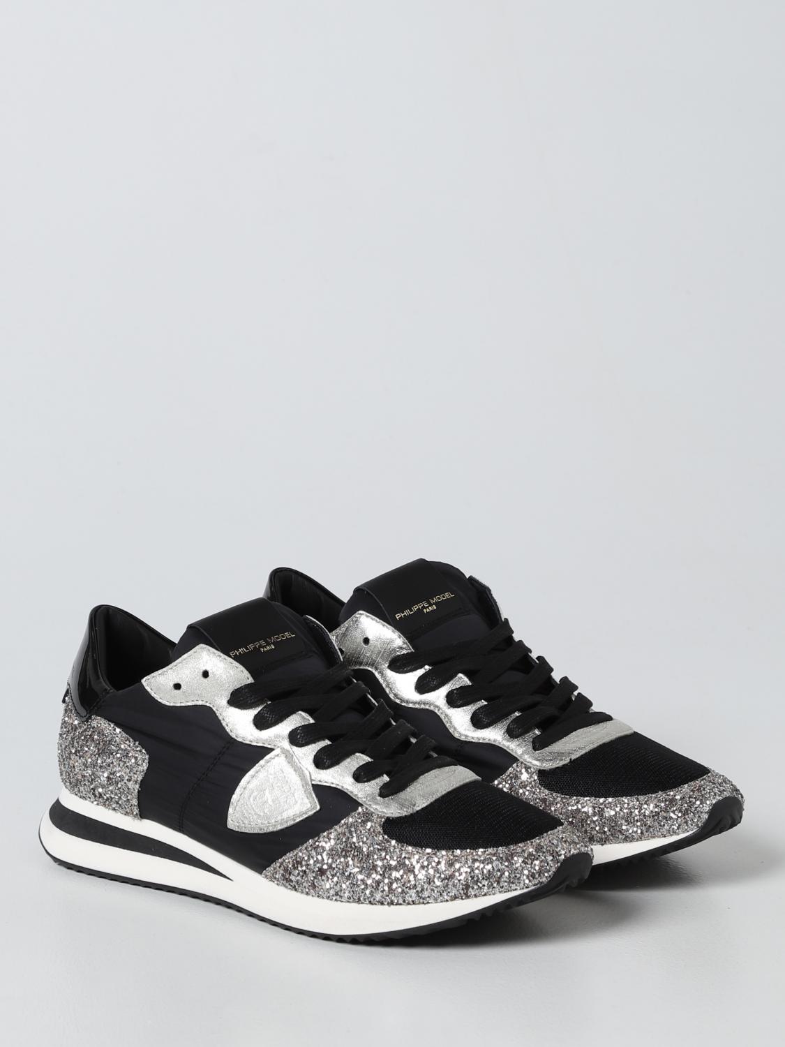 PHILIPPE MODEL: Shoes women - Black | Philippe Model sneakers TZLD ...
