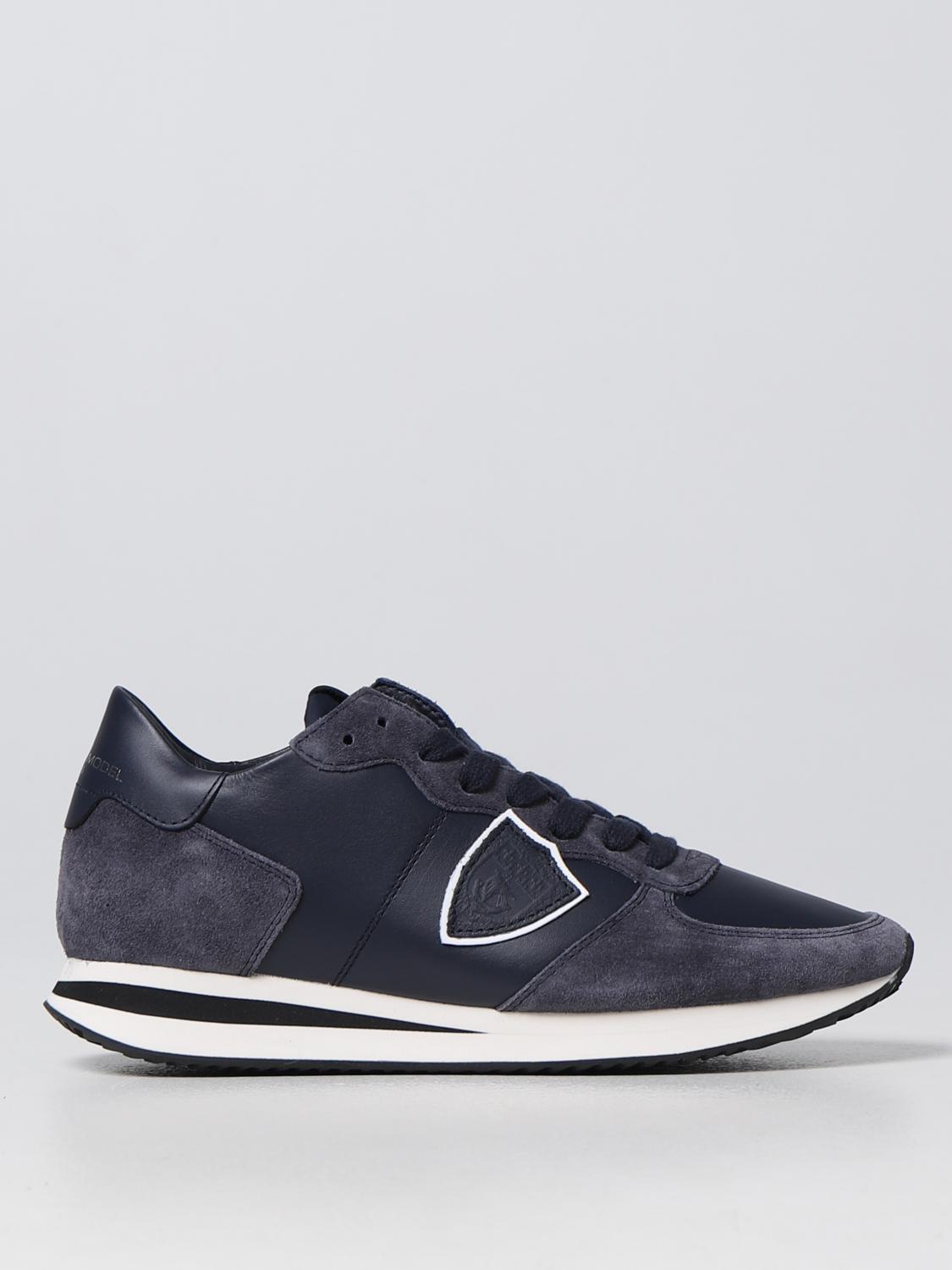 PHILIPPE MODEL: Shoes women - Blue 1 | Philippe Model sneakers TZLD ...