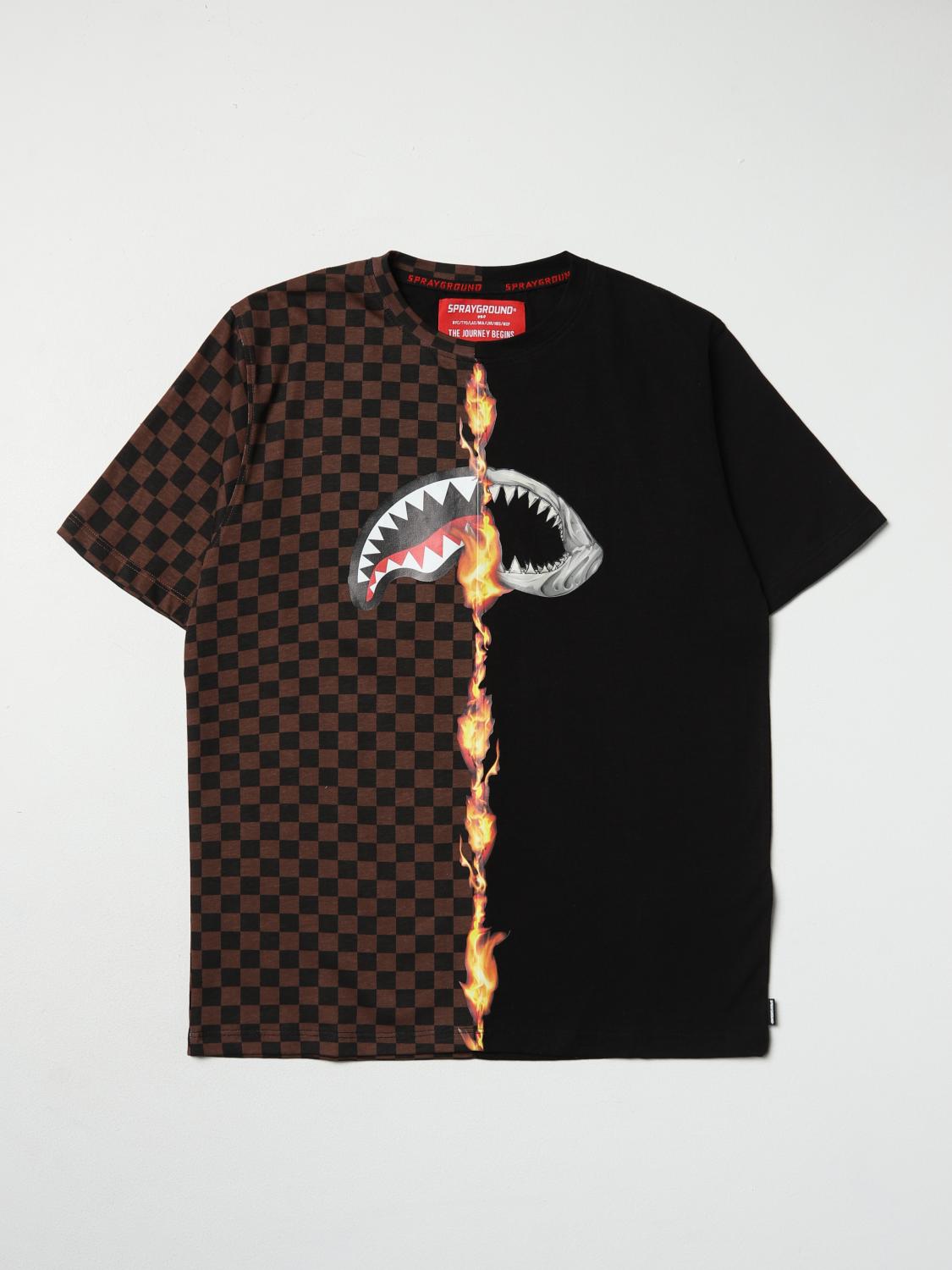 SPRAYGROUND: T-shirt kids - Black | Sprayground t-shirt SPY279 online ...