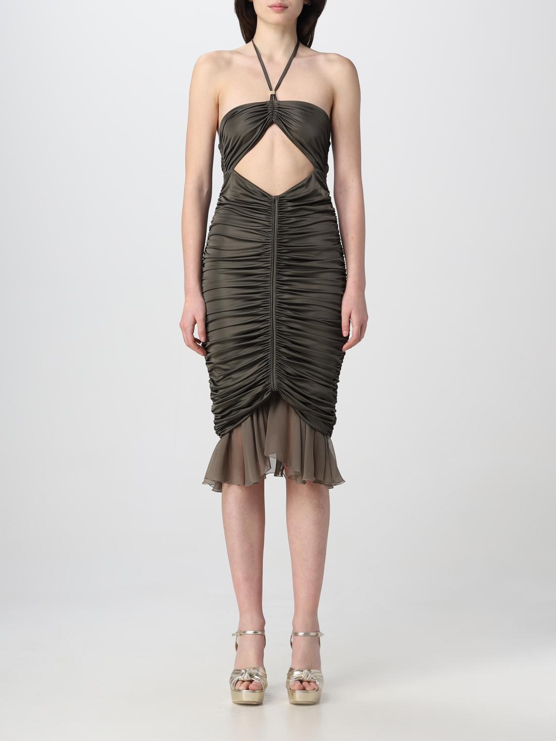 BLUMARINE: Dress woman - Military | Blumarine dress 2A318A online at ...