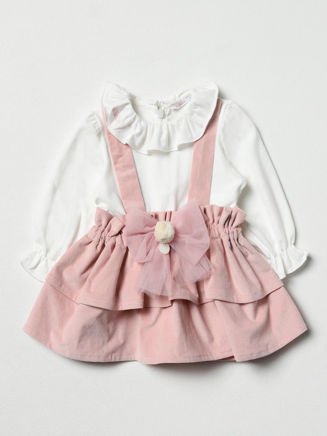 LE BEBE': Romper kids - Pink | Le Bebe' romper LBG4208 online at GIGLIO.COM
