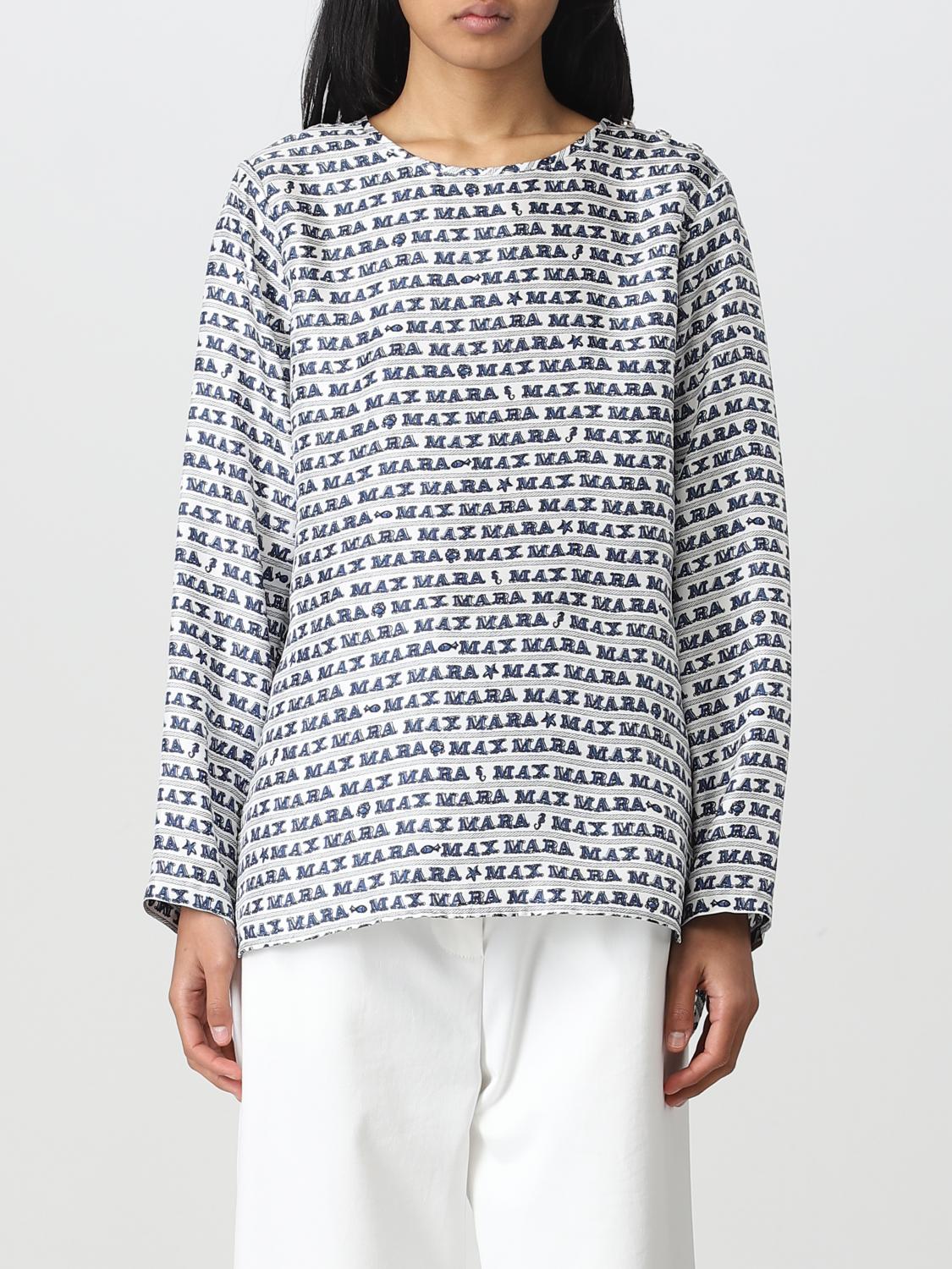 MAX MARA: Camicia donna - Blue | Top E Bluse Max Mara 2311111031600 ...