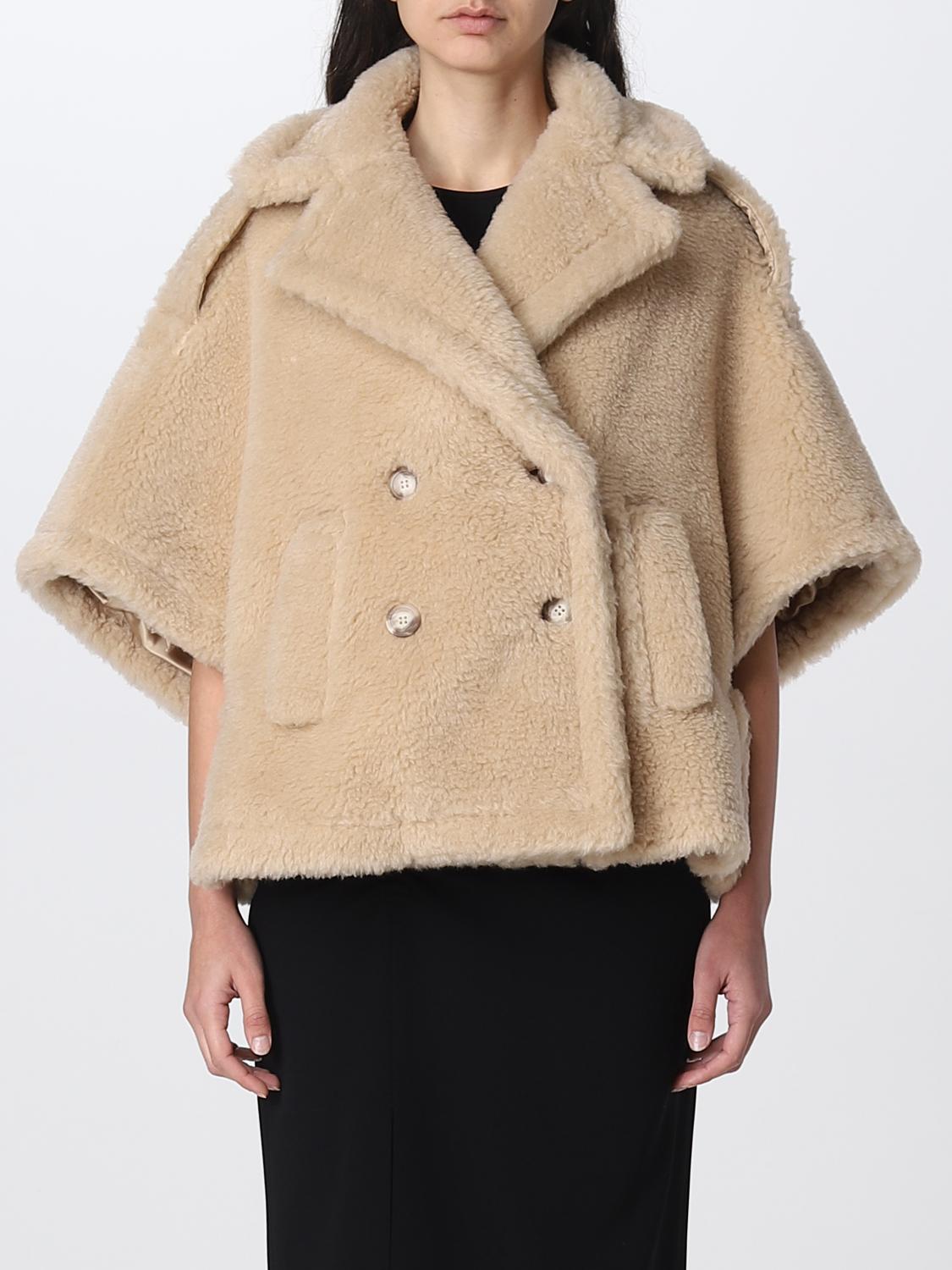Max Mara wool and silk blend cape - Yellow Cream | 2347311136600 ...