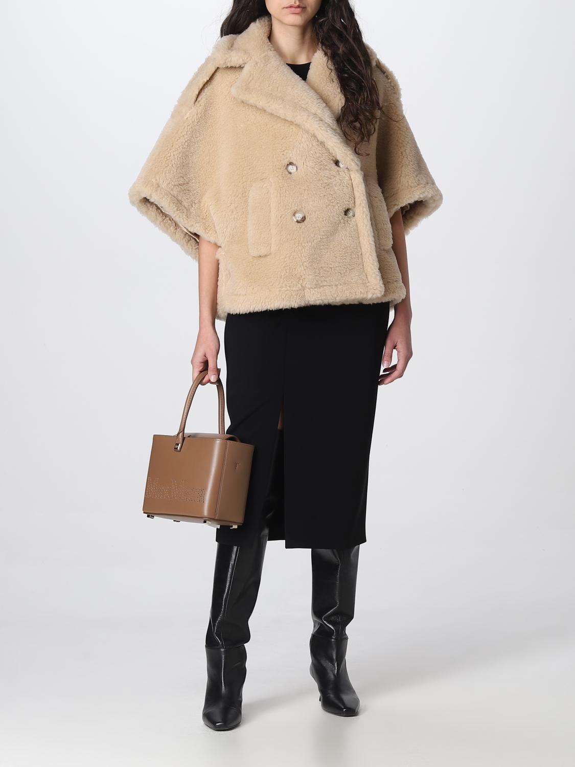 Max Mara wool and silk blend cape - Yellow Cream | 2347311136600 ...