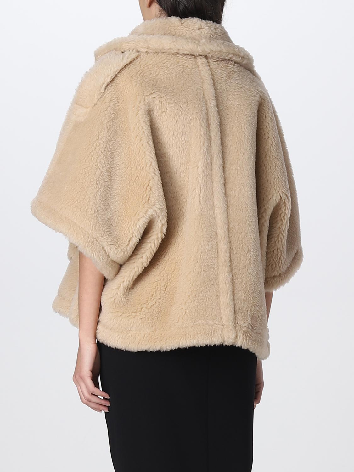 Max Mara wool and silk blend cape - Yellow Cream | 2347311136600 ...
