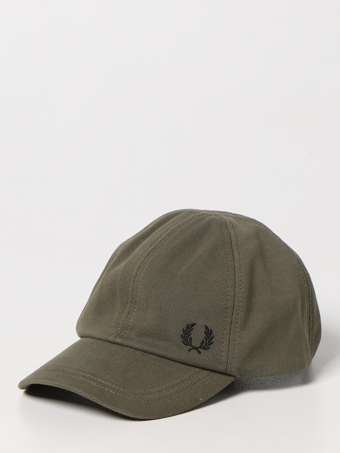 FRED PERRY: Hat men - Green | Fred Perry hat HW1650 online at GIGLIO.COM