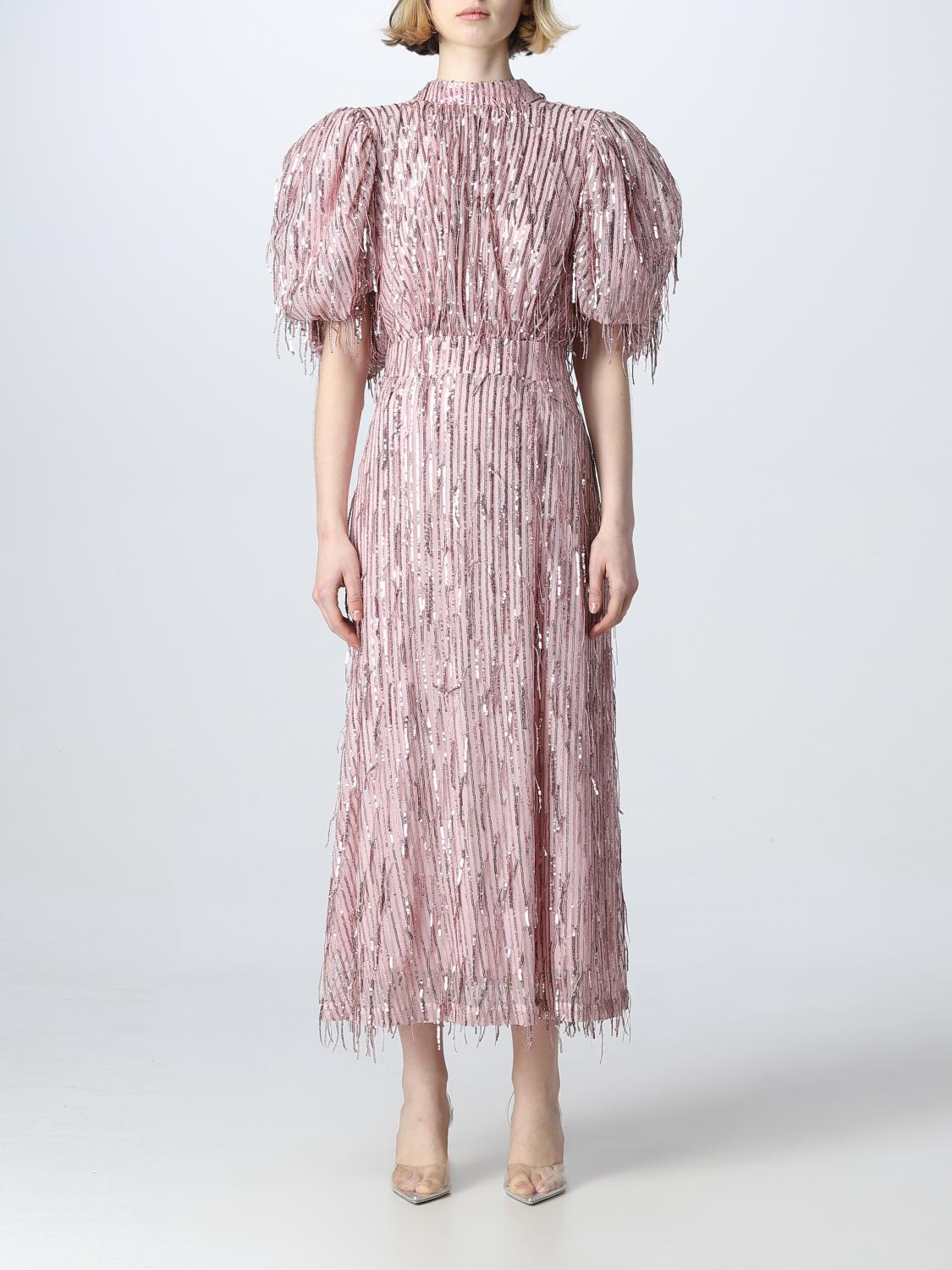 ROTATE: Dress woman - Pink | Rotate dress RT2198 online at GIGLIO.COM