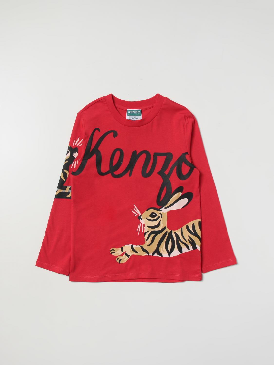 KENZO KIDS: T-shirt kids Kenzo Junior - Red | Kenzo Kids t-shirt K55007 ...