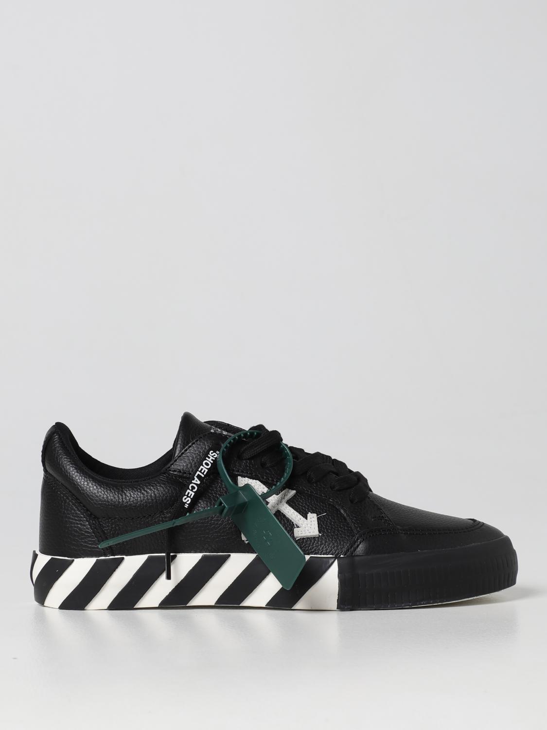 Off-White Low Vulcanized sneakers in grained leather - White ...