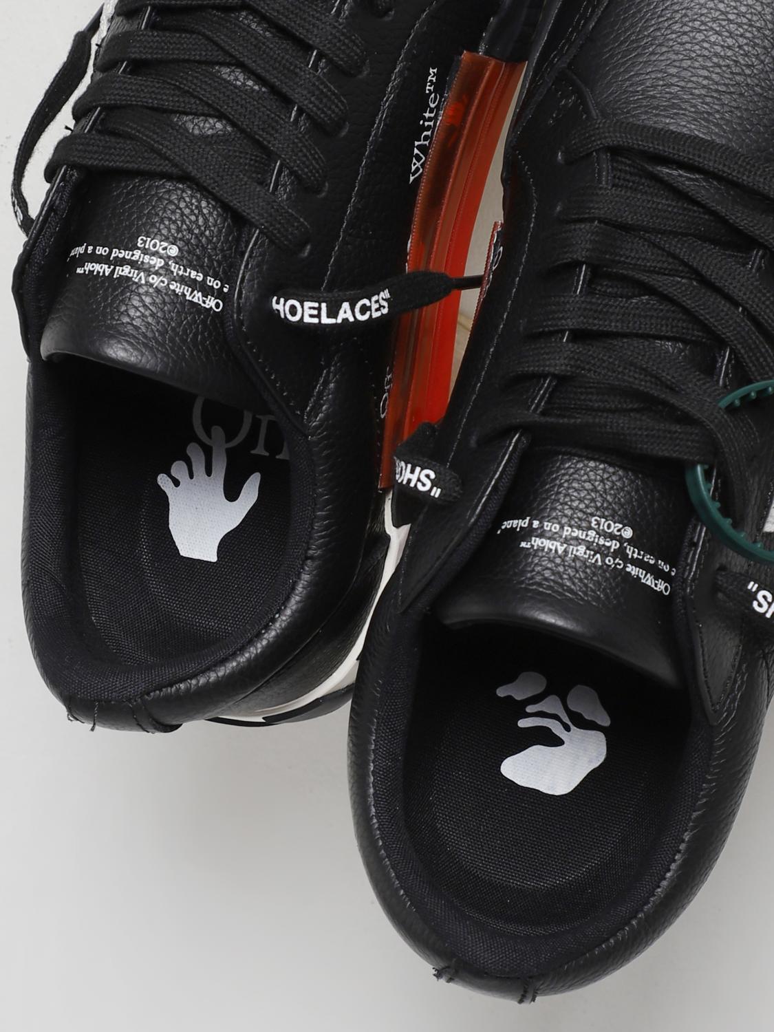 Off-White Low Vulcanized sneakers in grained leather - White ...