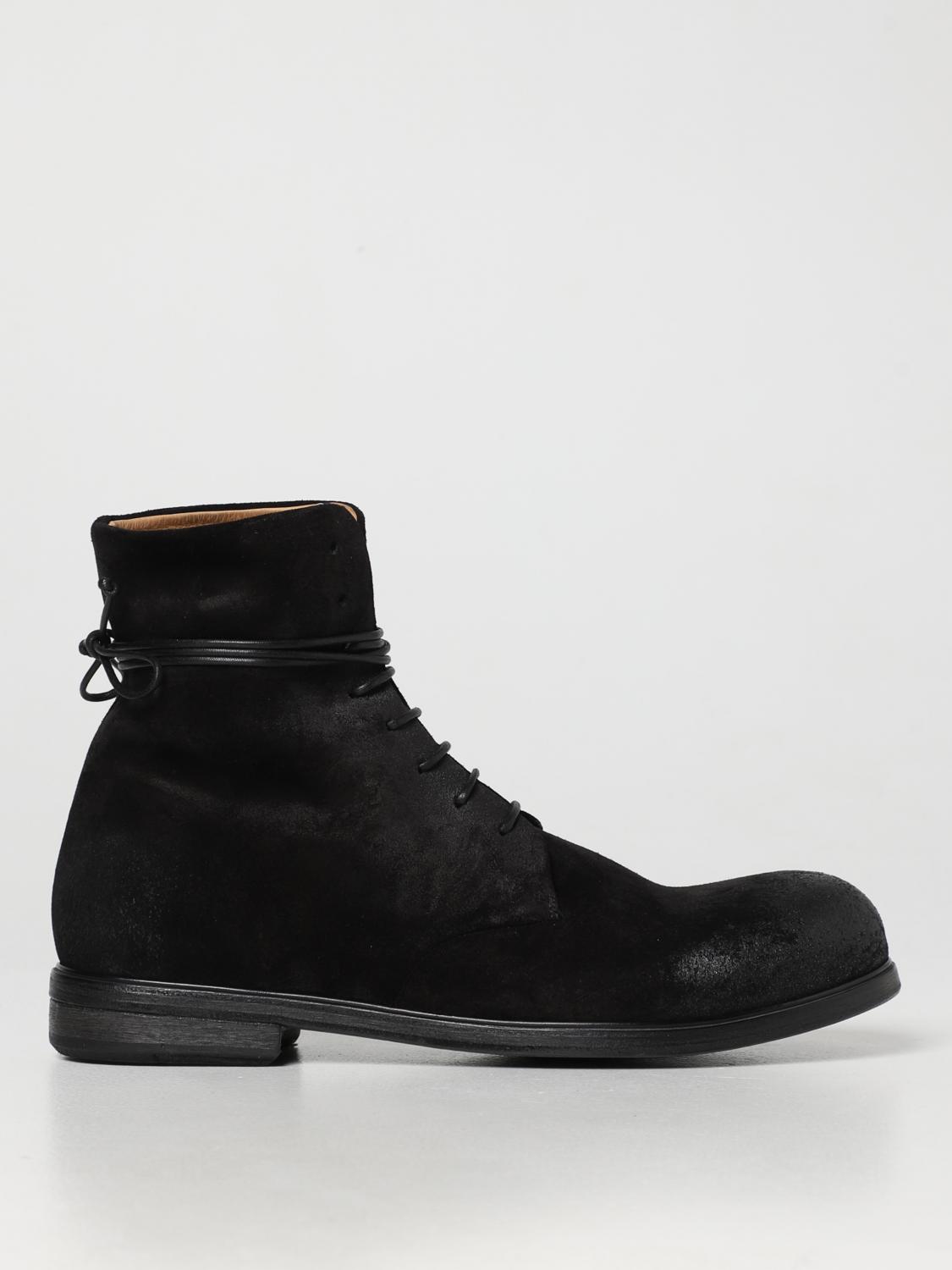 MARSÈLL: Zucca ankle boots in leather - Black | Marsèll brogue shoes ...