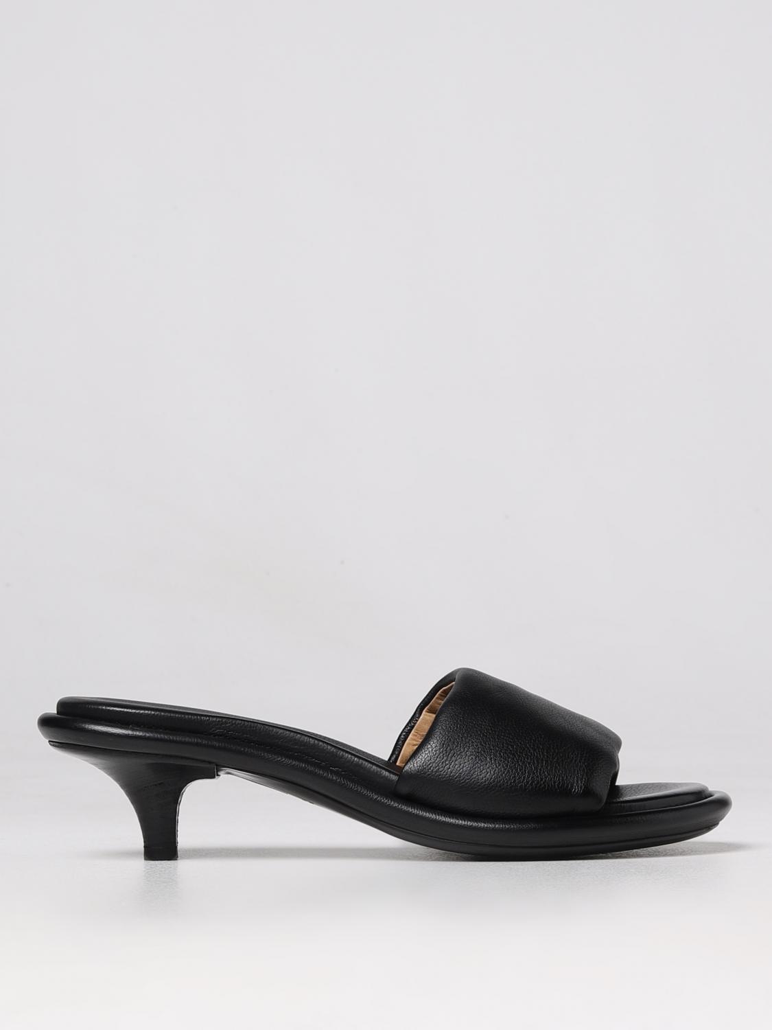 MARSÈLL: Marsell mules in leather - Black | Marsèll heeled sandals ...