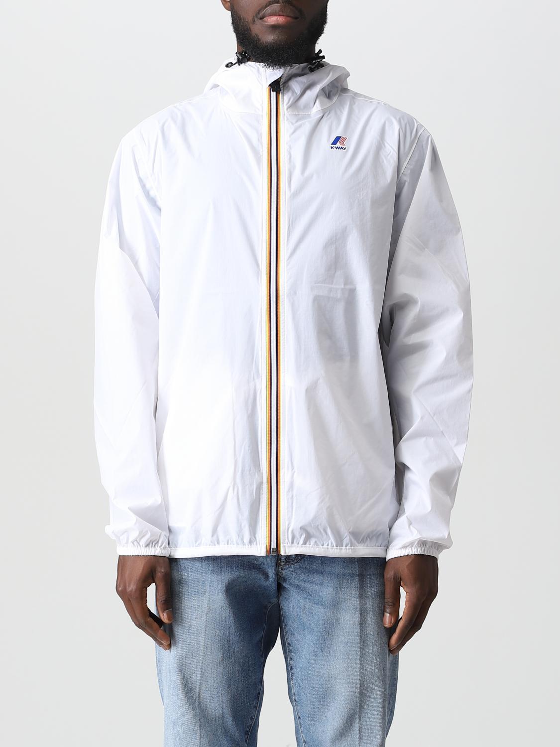 K-Way Outlet: Jacket men - White | K-Way jacket K004BD0 online at ...
