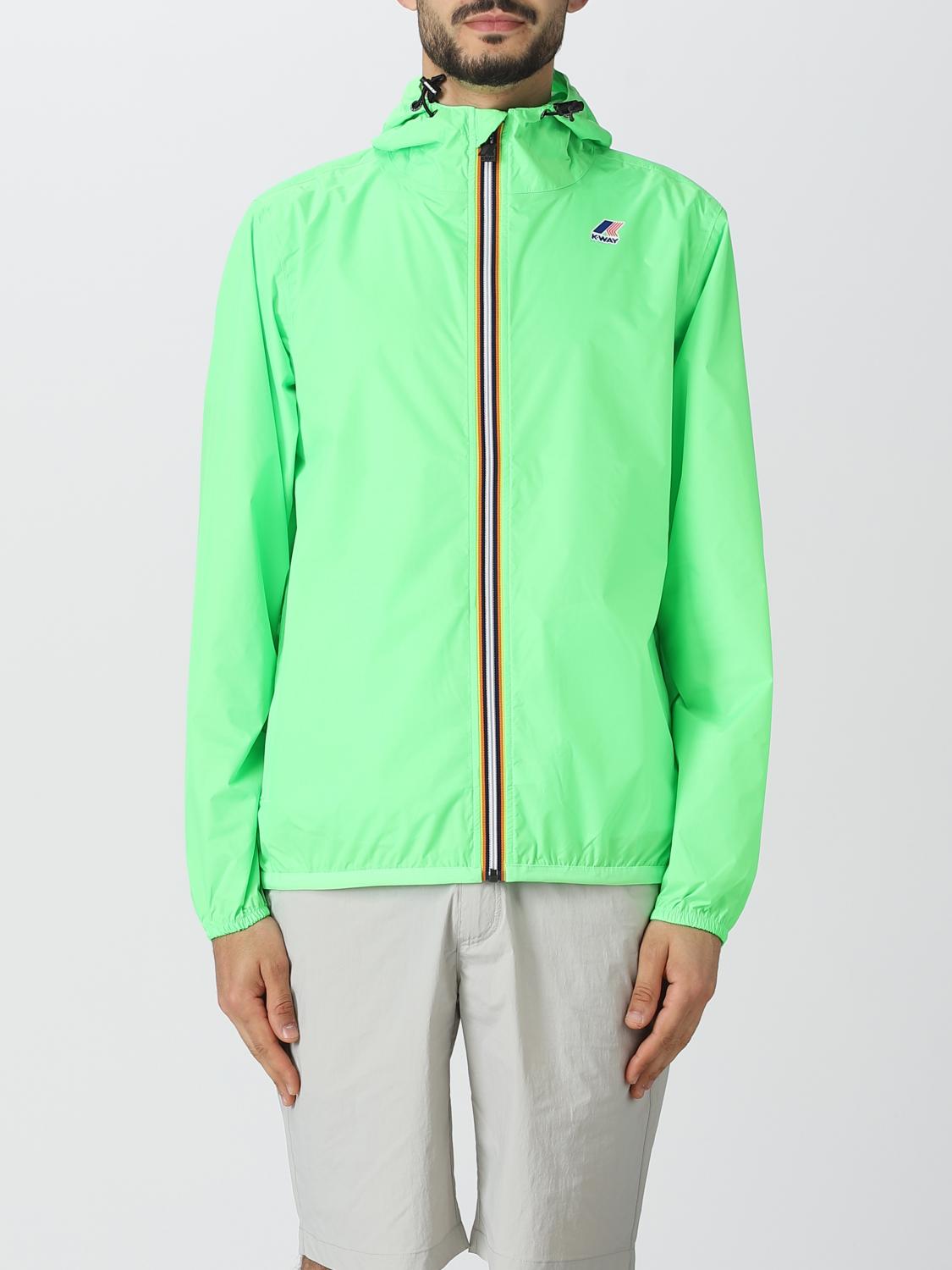K-Way Outlet: Jacket men - Acid Green | K004BD0 | GIGLIO.COM