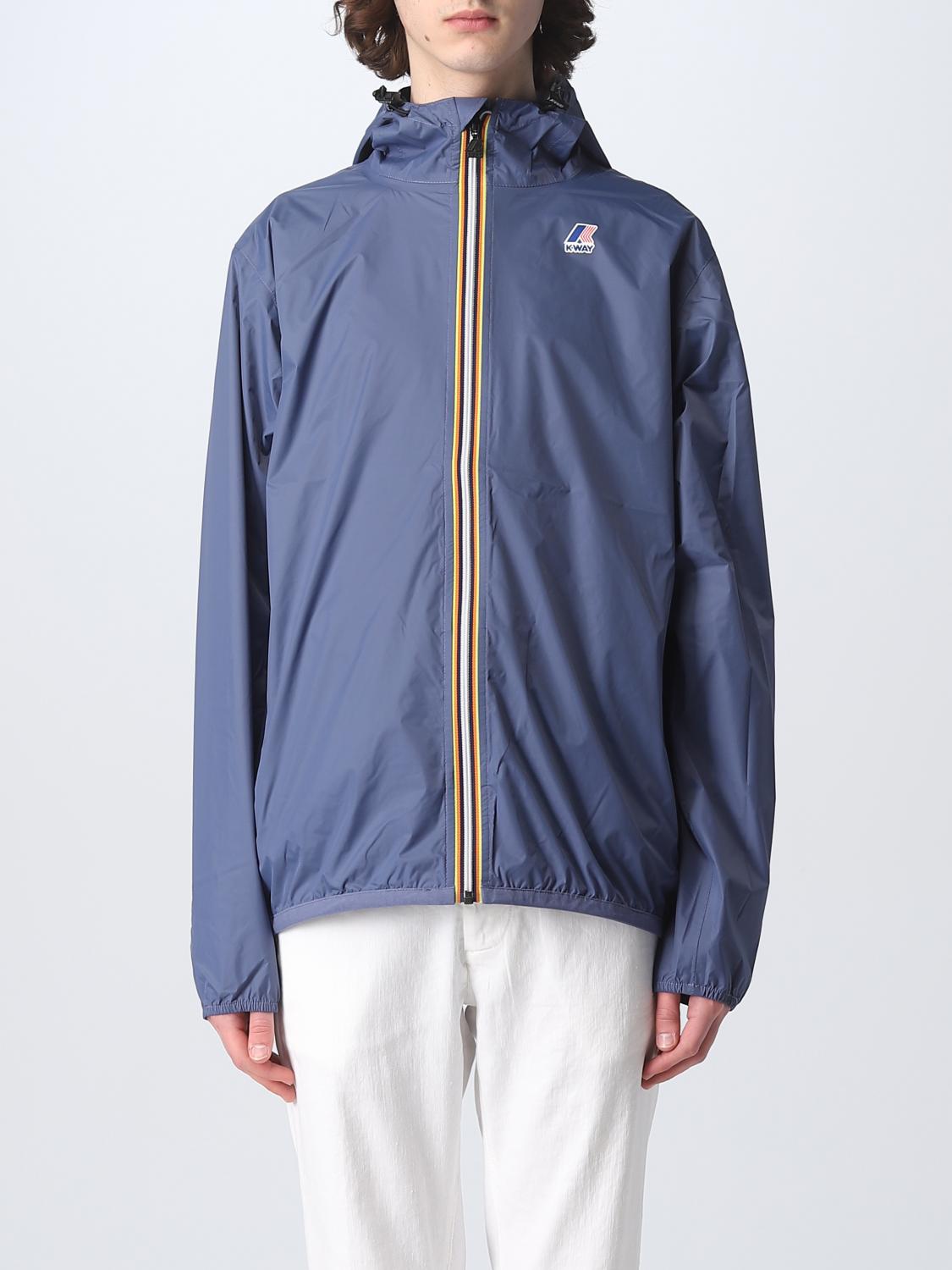K-Way Outlet: Jacket men - Indigo | K-Way jacket K004BD0 online at ...