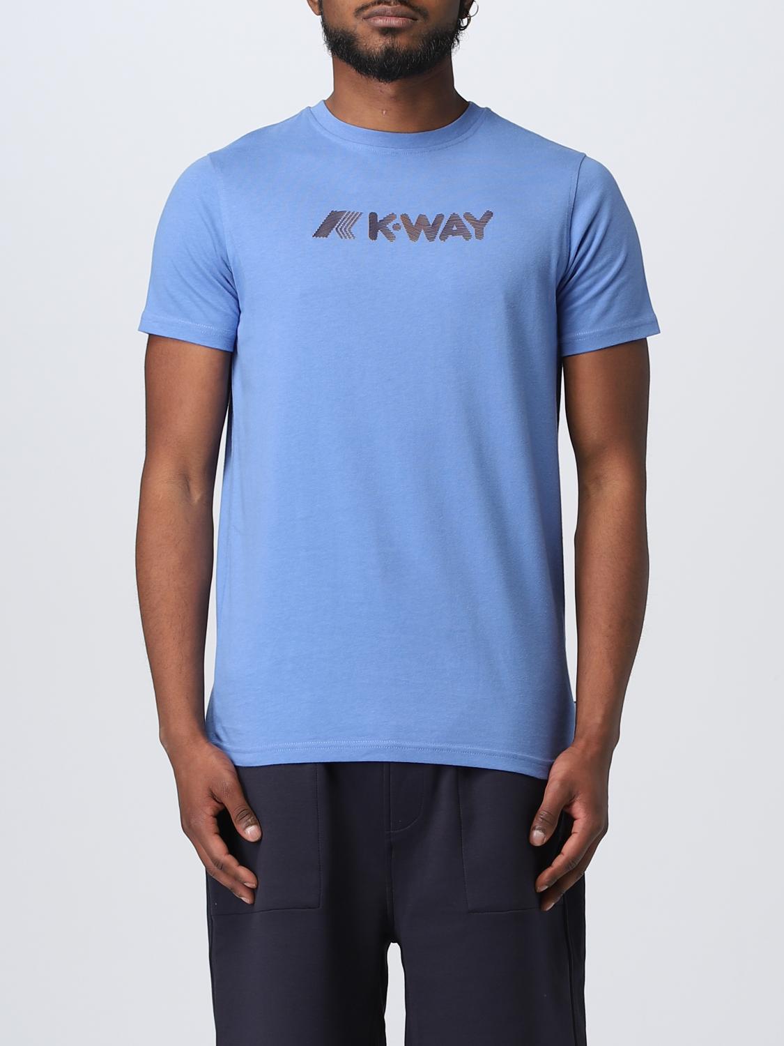 K-WAY: T-shirt men - Blue | K-Way t-shirt K3121VW online at GIGLIO.COM