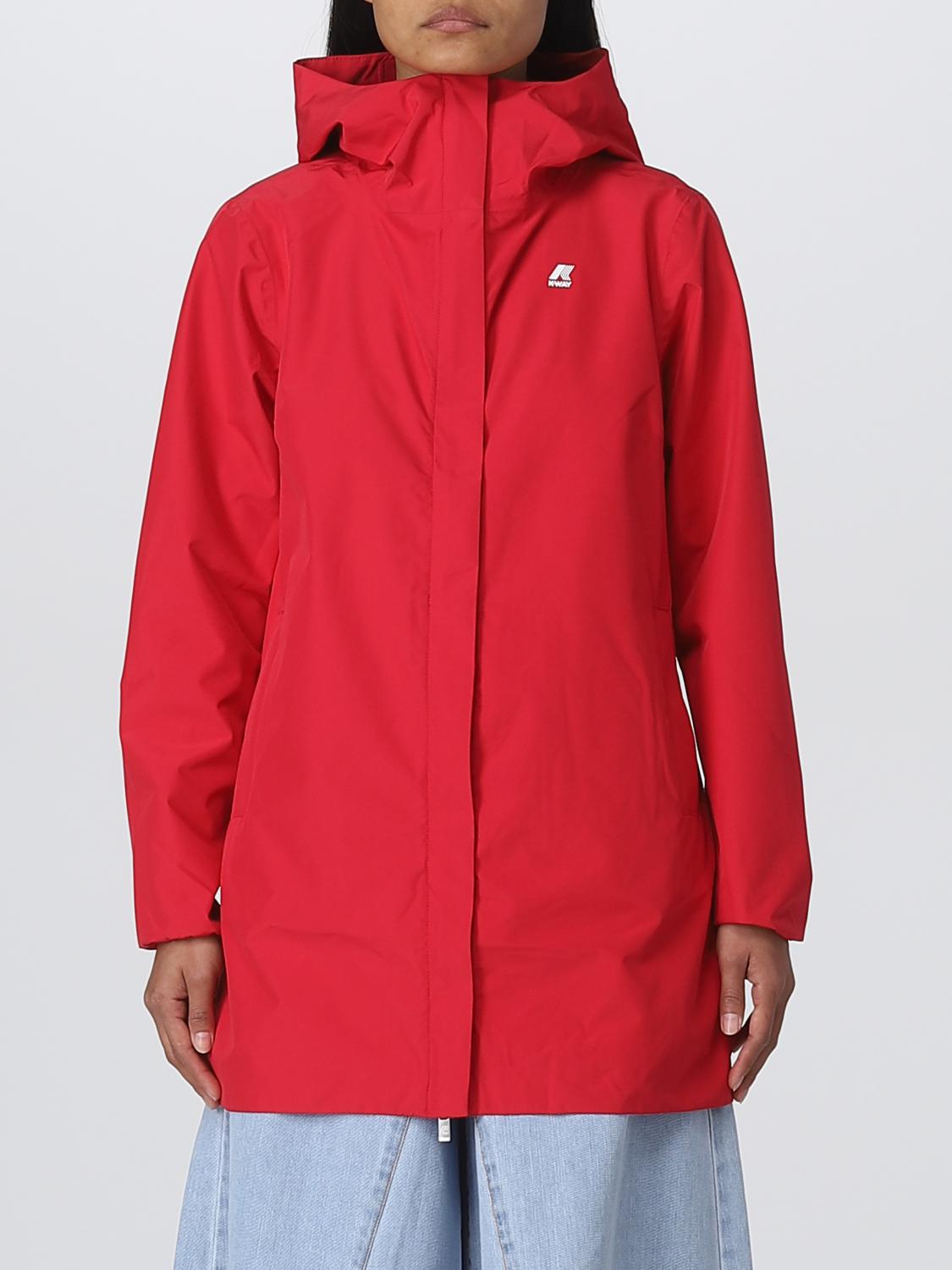 K-WAY: Jacket woman - Red | K-Way jacket K8115YW online at GIGLIO.COM