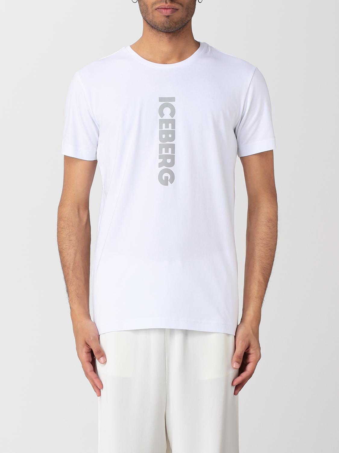 ICEBERG: T-shirt men - White | Iceberg t-shirt F013639A online at ...