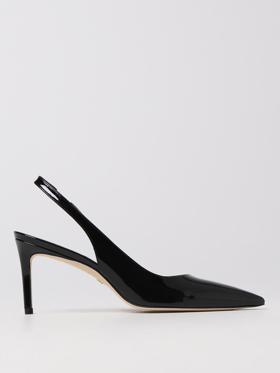 STUART WEITZMAN: Stuart 75 slingback in patent leather - Black | Stuart ...