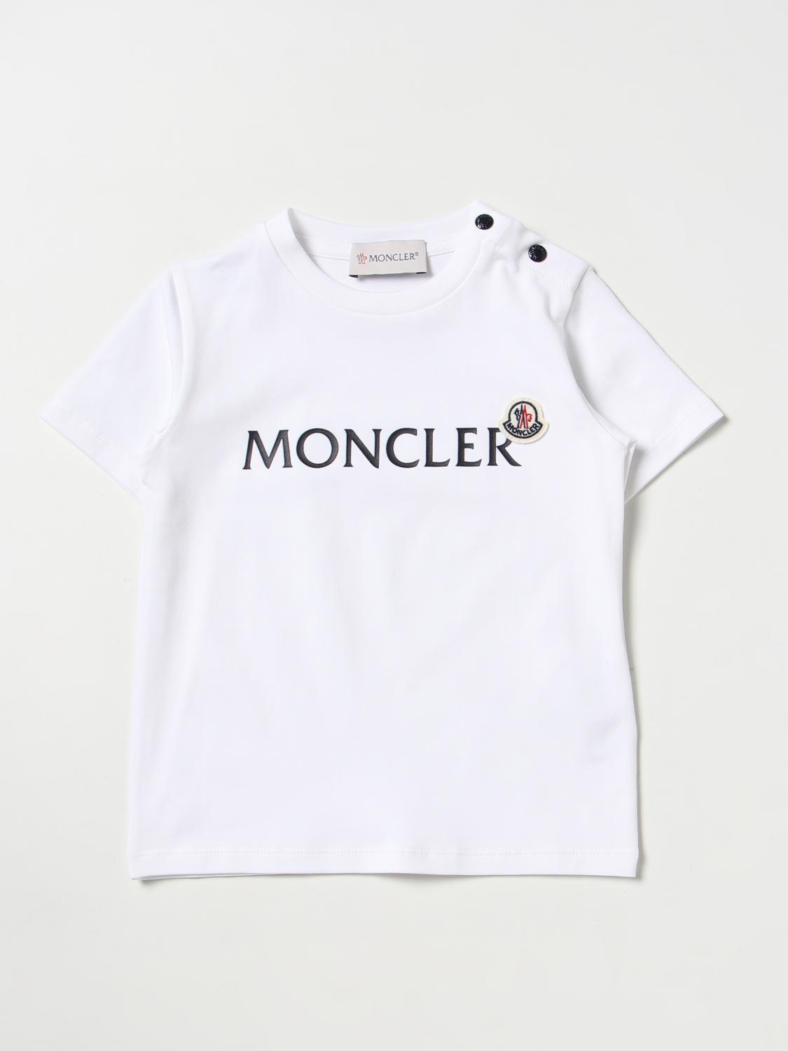 MONCLER: 2-piece suit with logo - White | Moncler t-shirt 8M000278790N ...