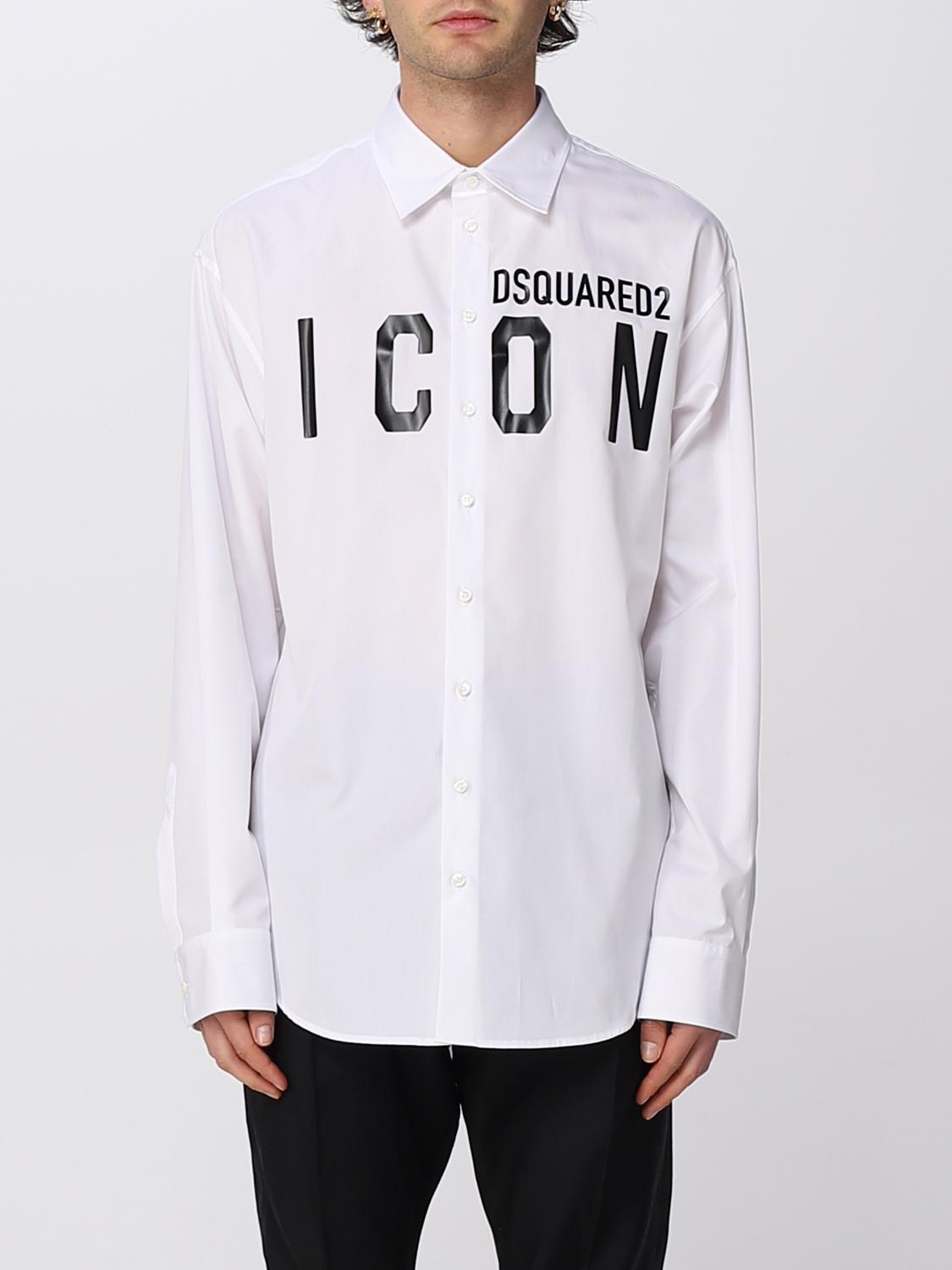 Dsquared2 shirt in cotton - White | S79DL0026S36275 | GIGLIO.COM
