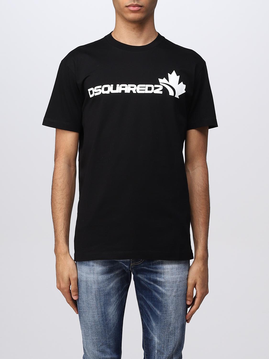 DSQUARED2: T-shirt with logo - Black | Dsquared2 t-shirt ...