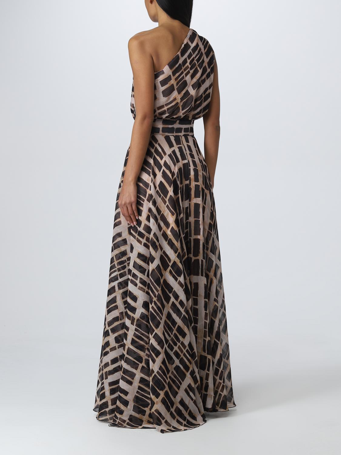 Hanita Dress woman - Brown | HV3123SC3616 | GIGLIO.COM