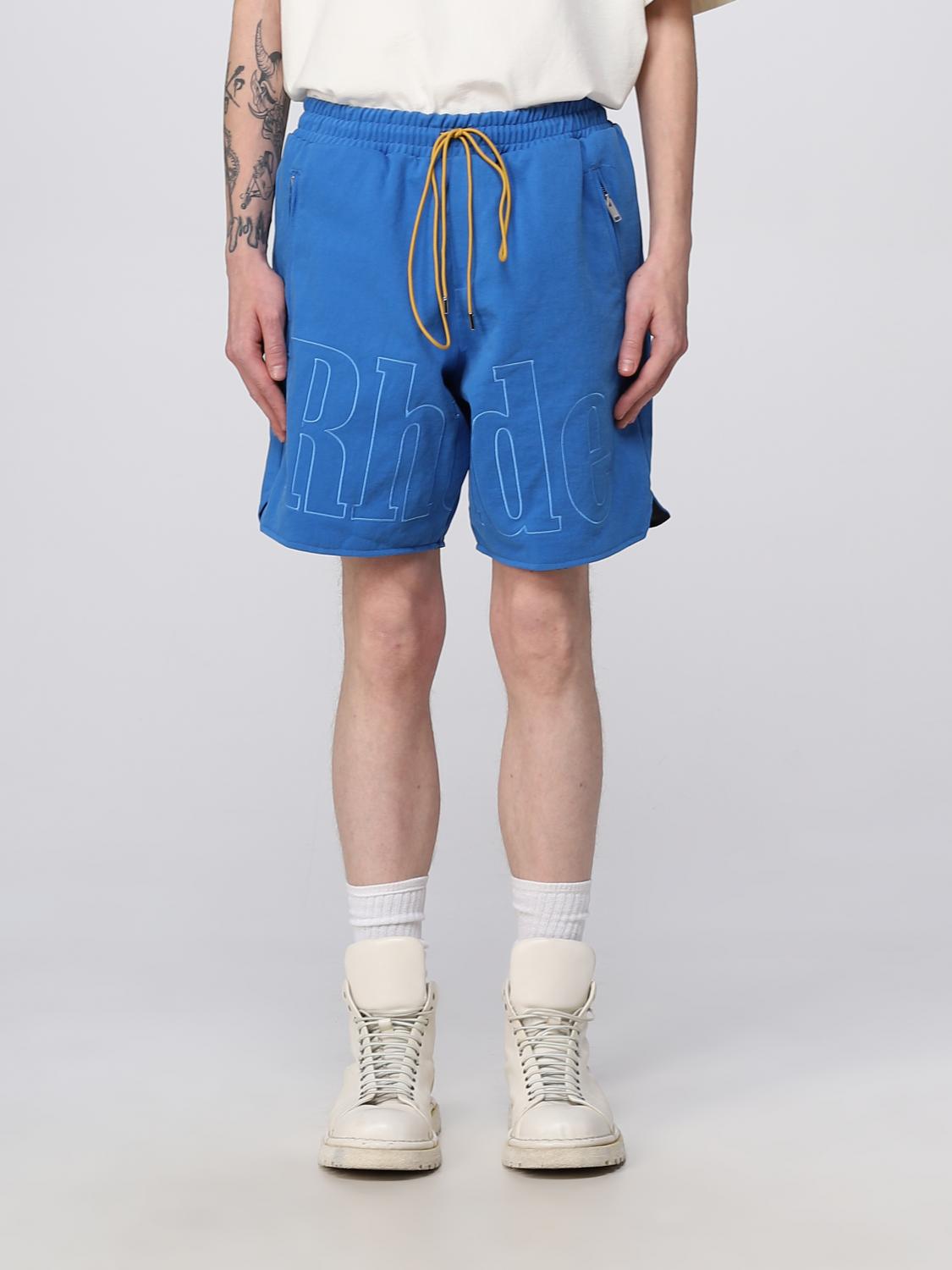 RHUDE: Short men - Royal Blue | Rhude shorts RHPS23SH18821195 online at ...