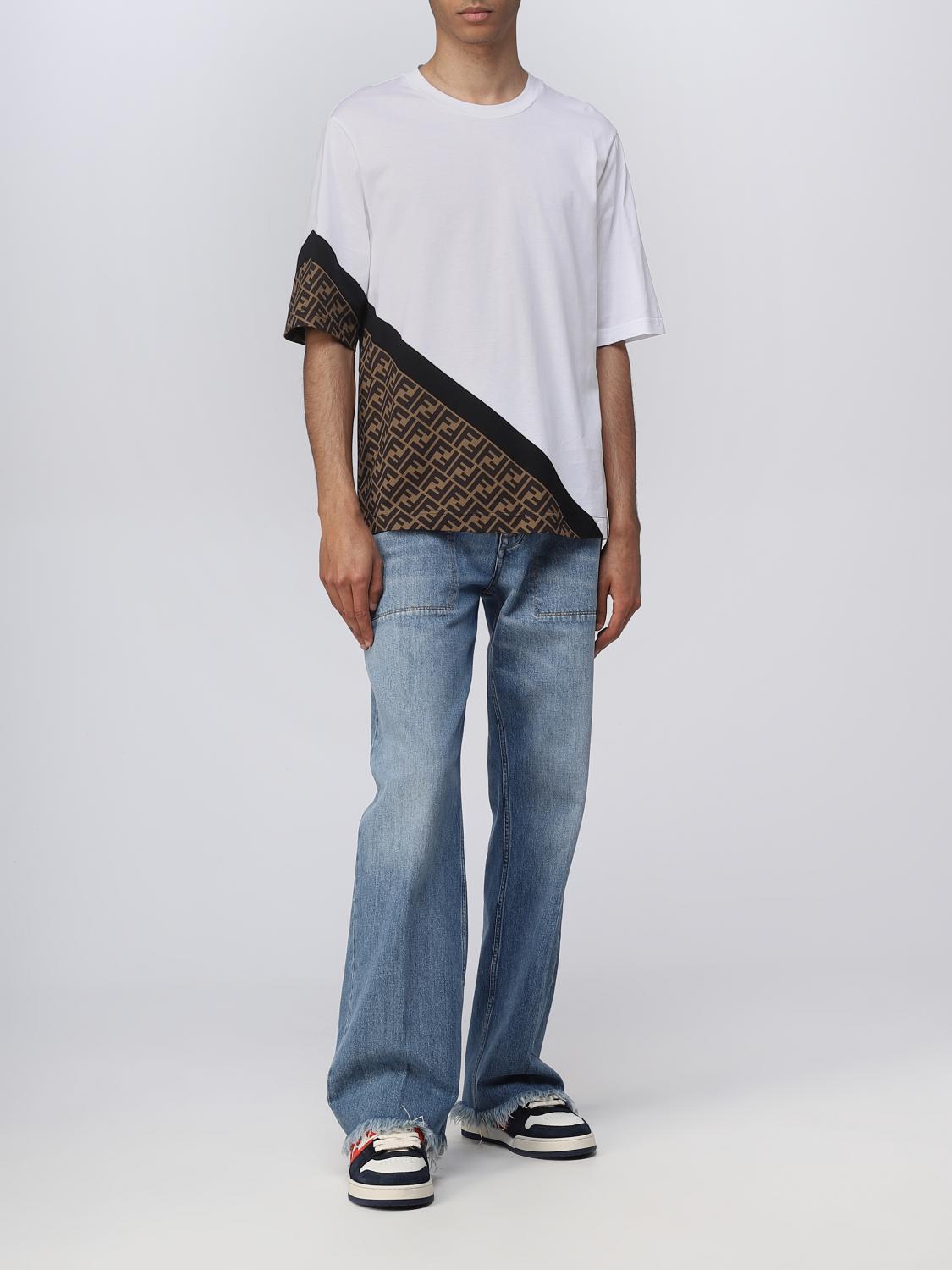 FENDI: cotton T-shirt - White | Fendi t-shirt FAF682AN68 FENDI: cotton T-shirt - White | Fendi t-shirt FAF682AN68