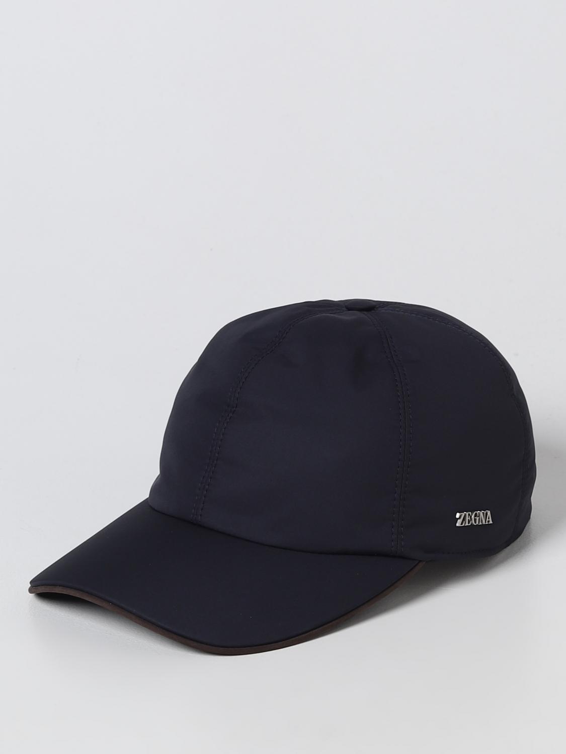 ZEGNA: Hat men - Blue | Zegna hat B4AE8I00H online at GIGLIO.COM