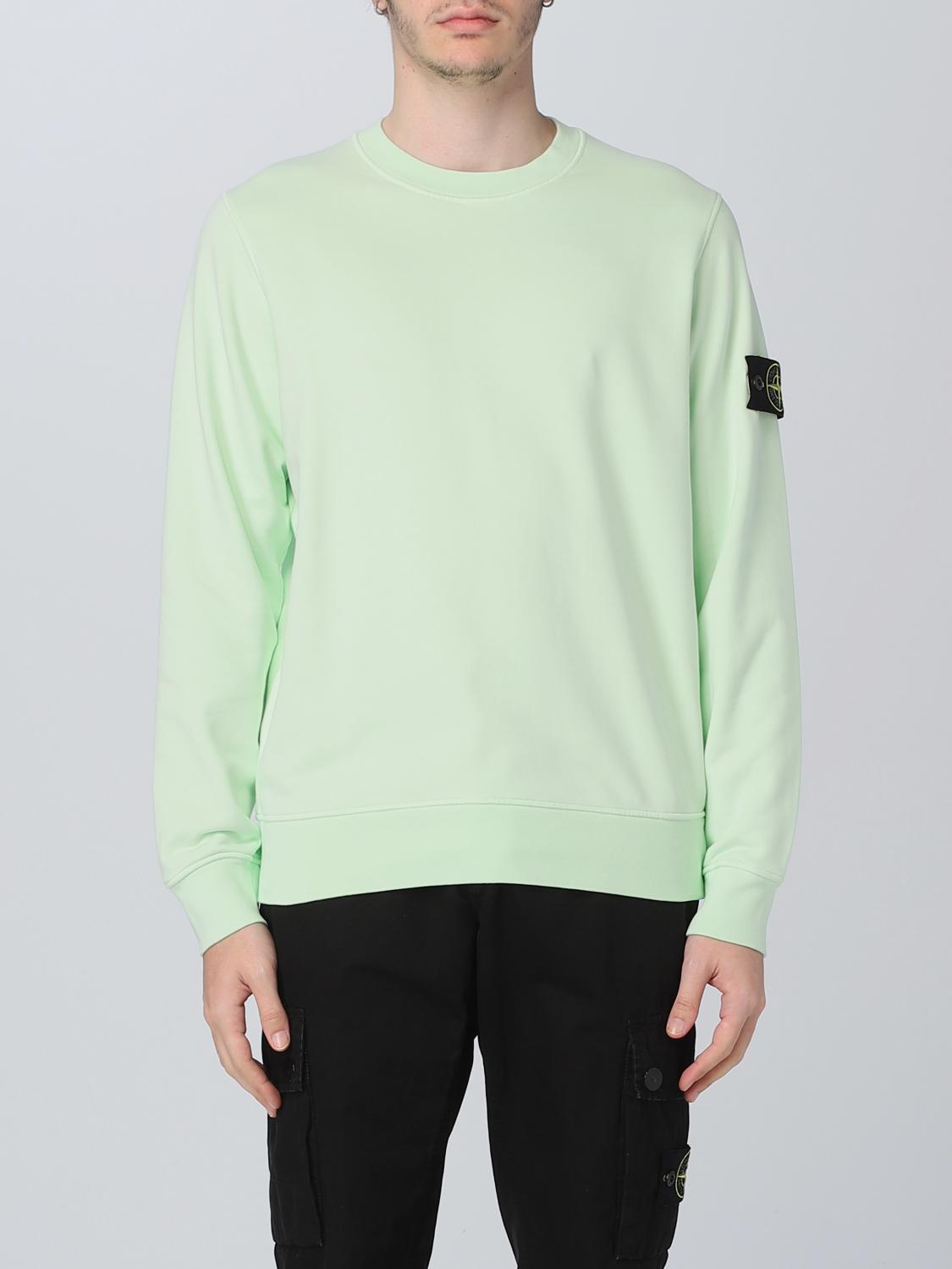STONE ISLAND: Sweatshirt men - Tangerine | Stone Island sweatshirt 101563051 online at GIGLIO.COM