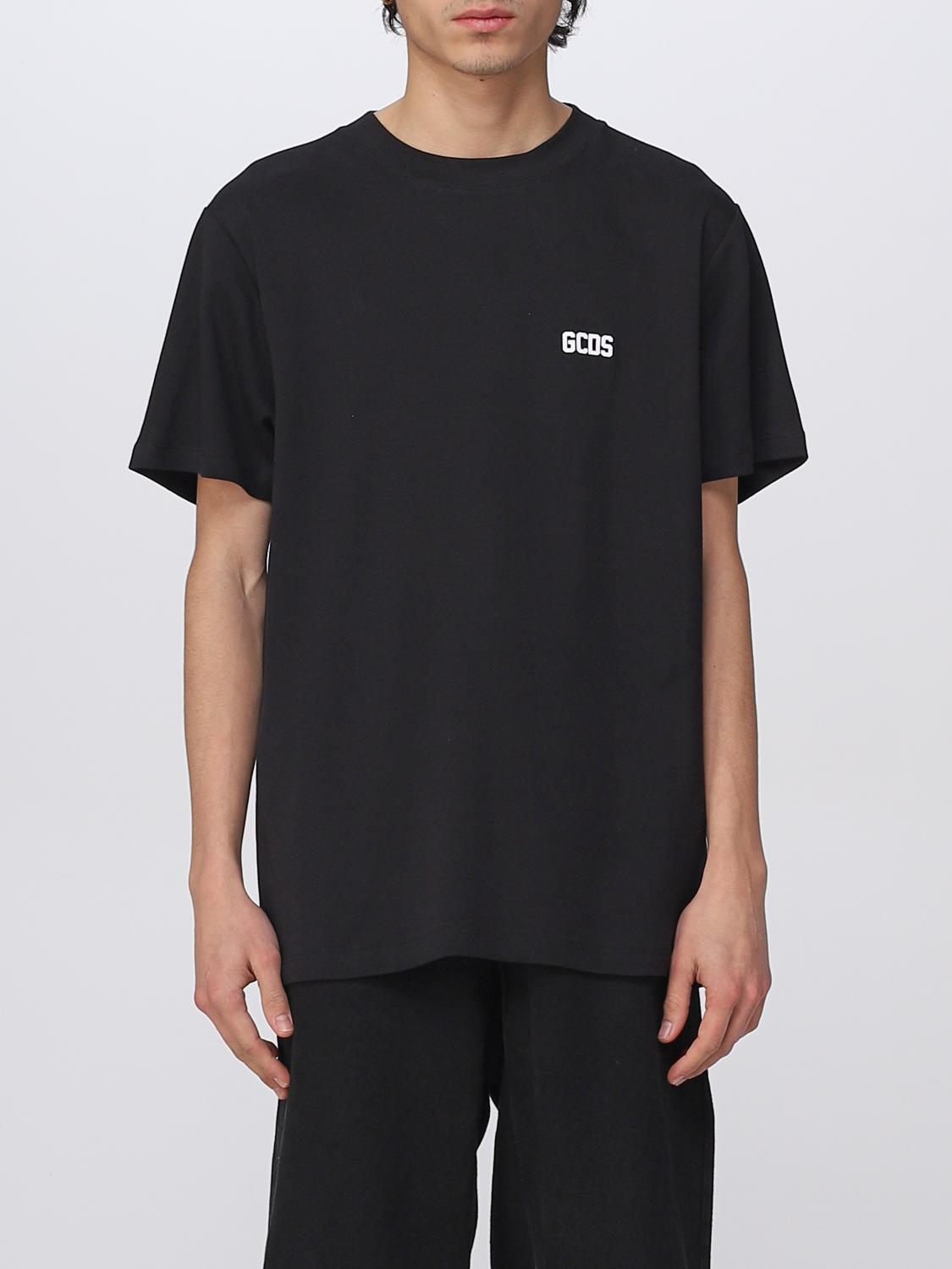 GCDS: T-shirt men - Black | GCDS t-shirt SS23M130204 online at GIGLIO.COM