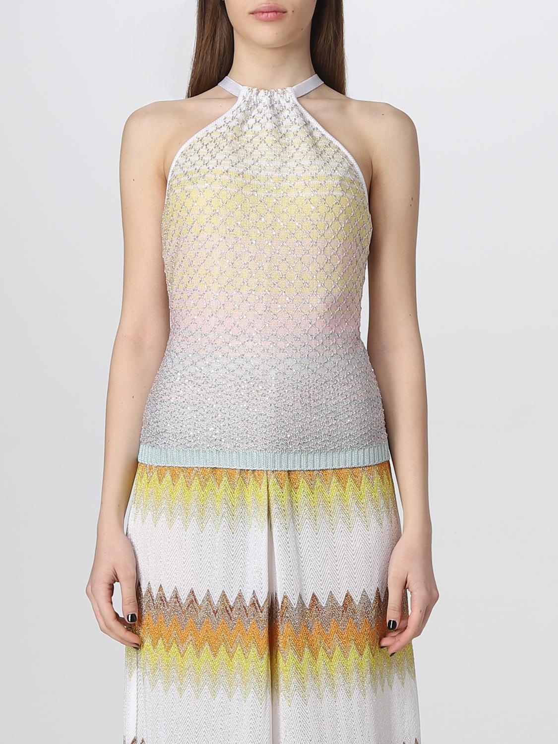 MISSONI: Top in misto viscosa - Bianco | Top E Bluse Missoni ...