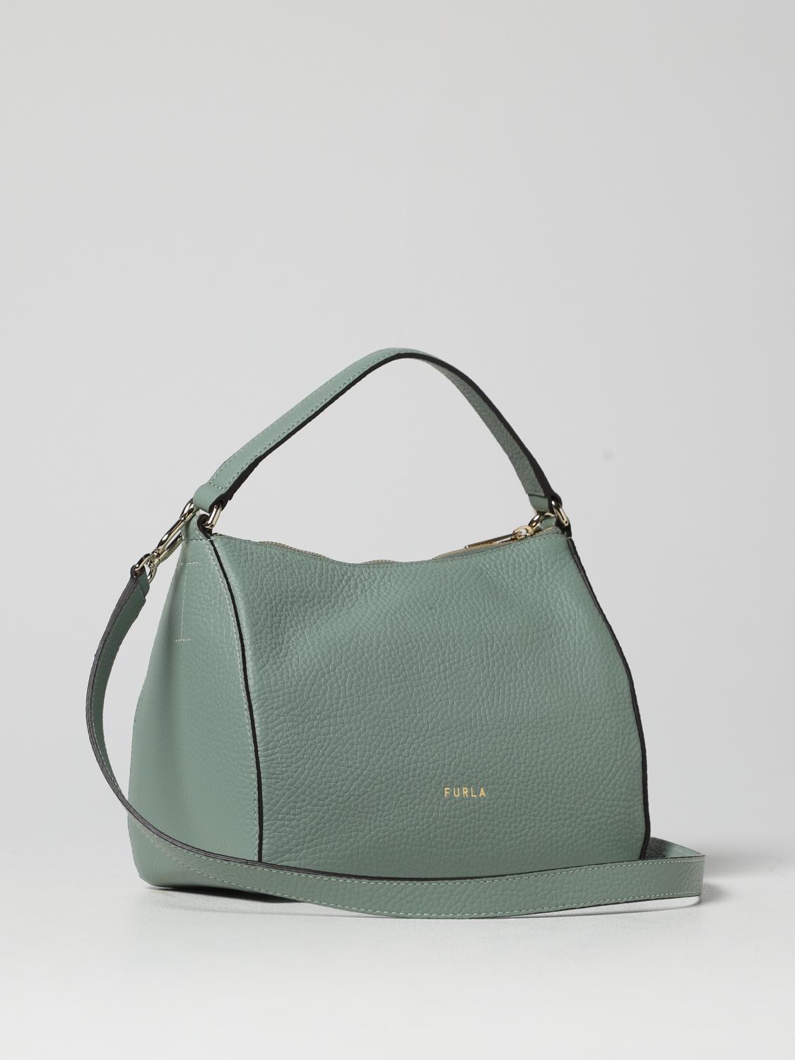 FURLA: Shoulder bag woman - Green | Furla shoulder bag WB00882BX0041 ...