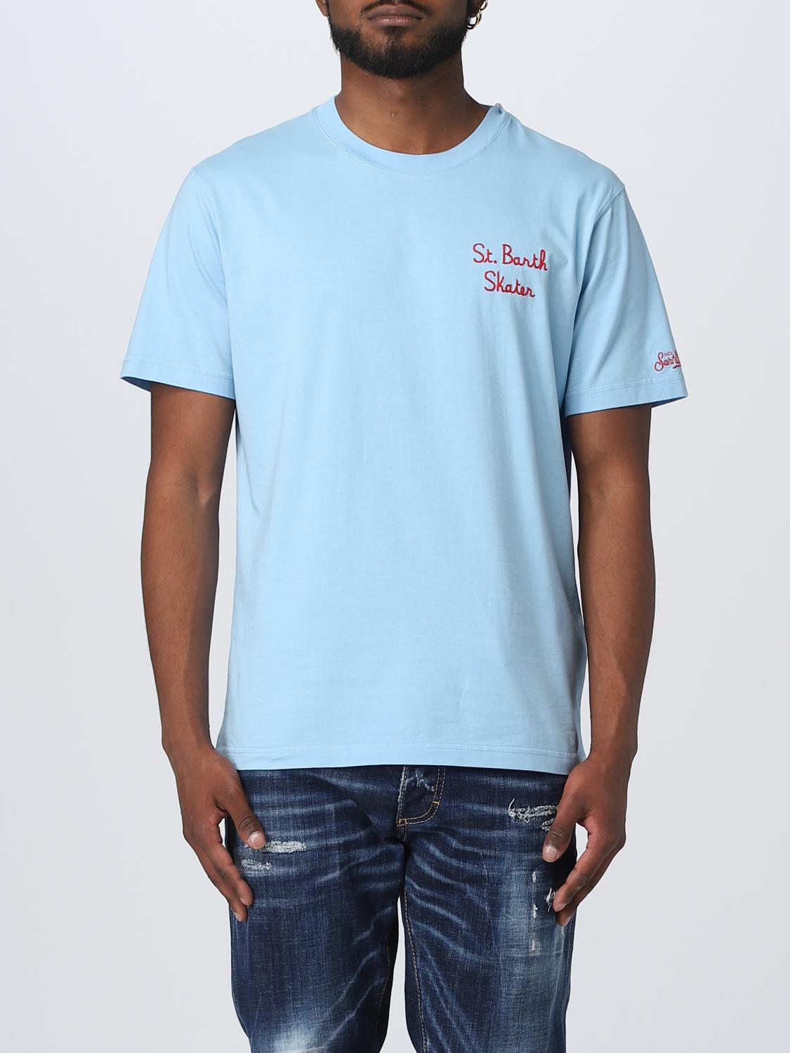 MC2 SAINT BARTH: T-shirt homme - Bleu Azur | T-Shirt Mc2 Saint Barth TSHIRT MAN en ligne sur ...