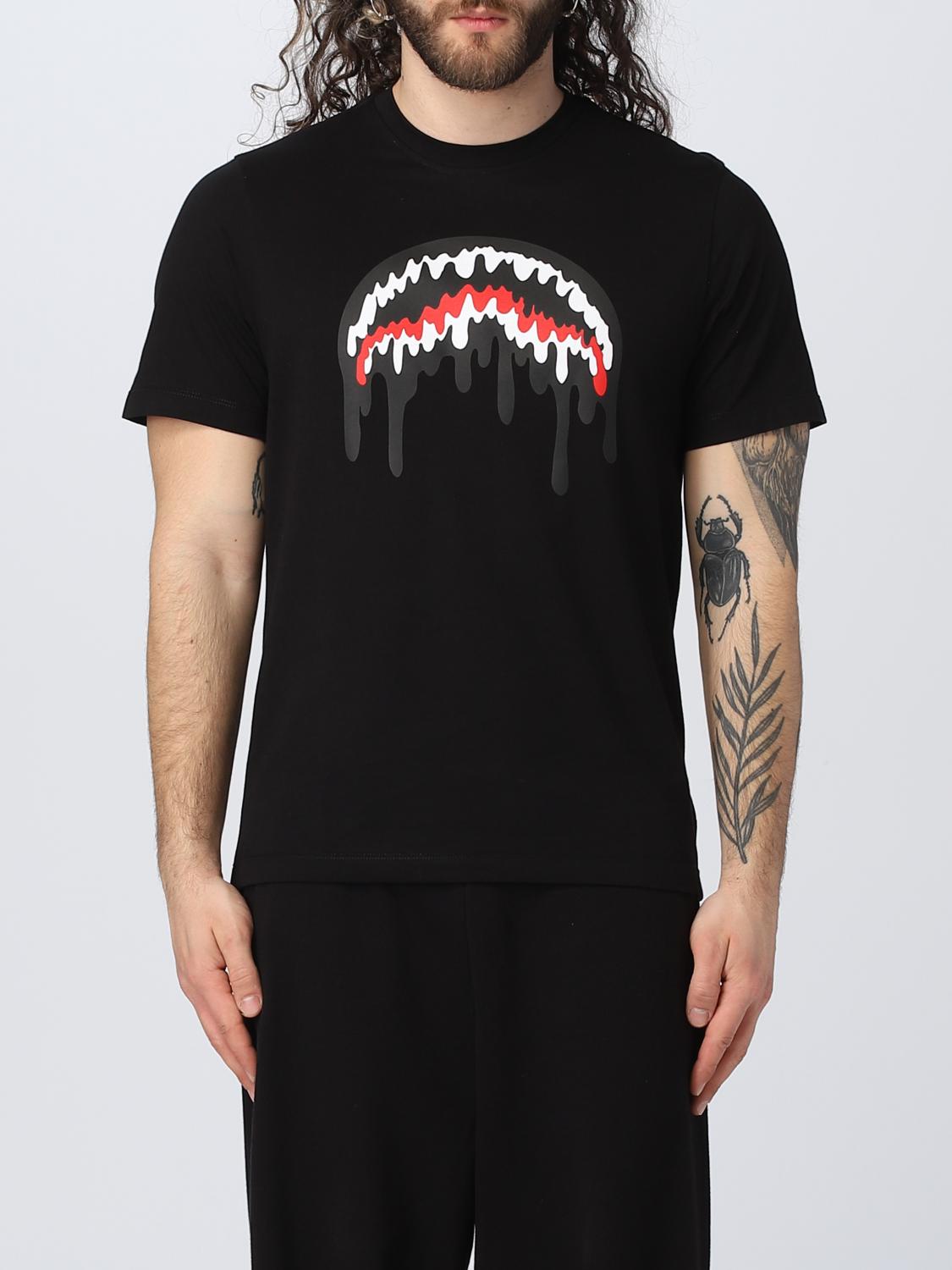SPRAYGROUND: T-shirt men - Black | Sprayground t-shirt SP290 online at ...