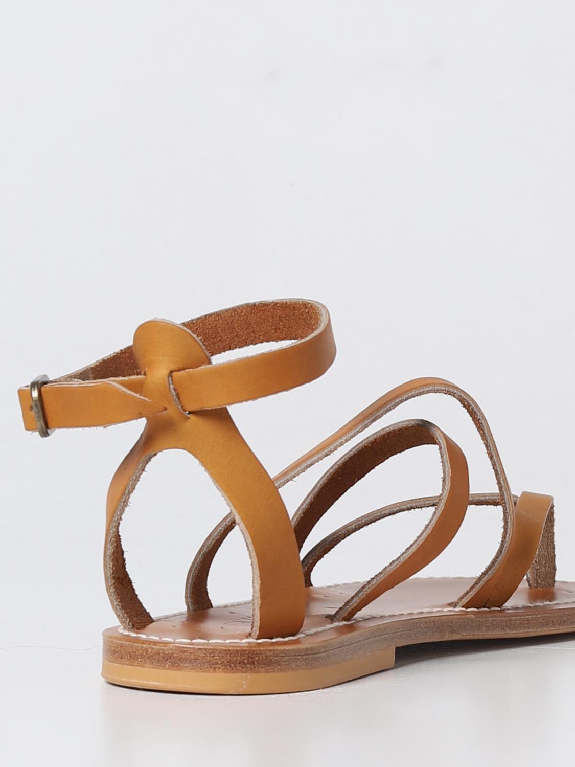 K. JACQUES: Shoes woman - Natural | K. Jacques flat sandal EJ301745 ...