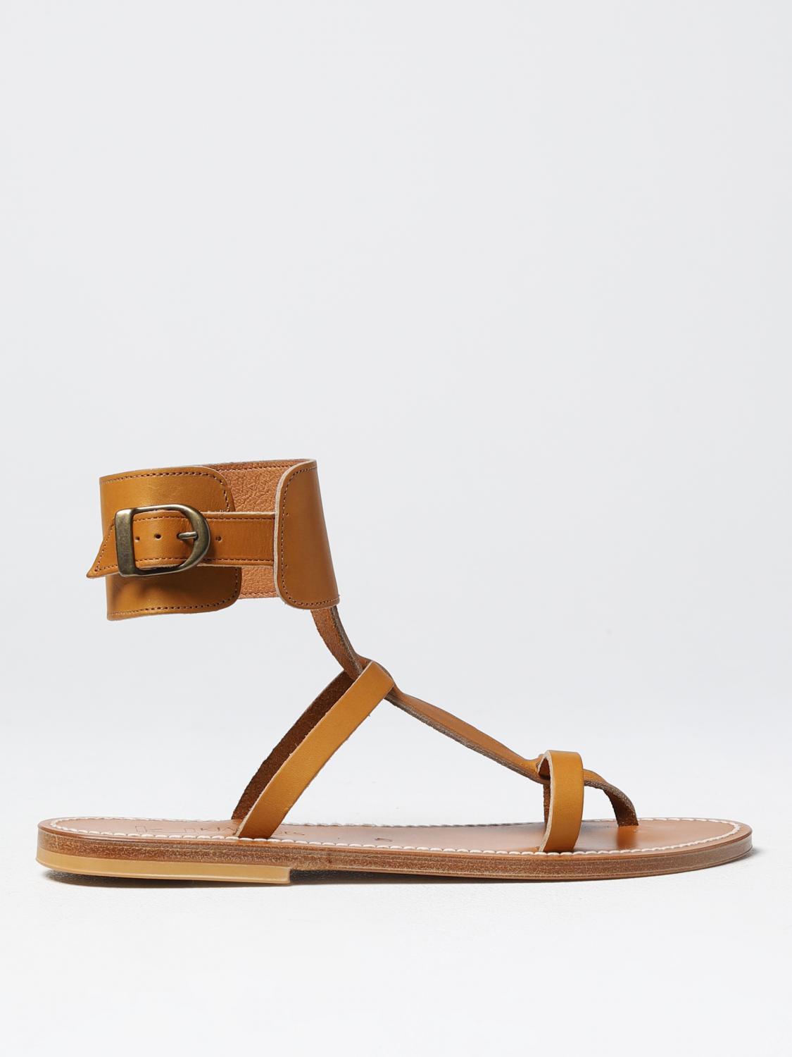 K. JACQUES: Shoes woman - Natural | K. Jacques flat sandal EJ302031 ...
