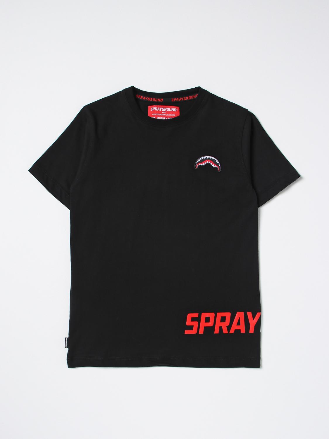 SPRAYGROUND: T-shirt kids - Black | Sprayground t-shirt SPY695 online ...