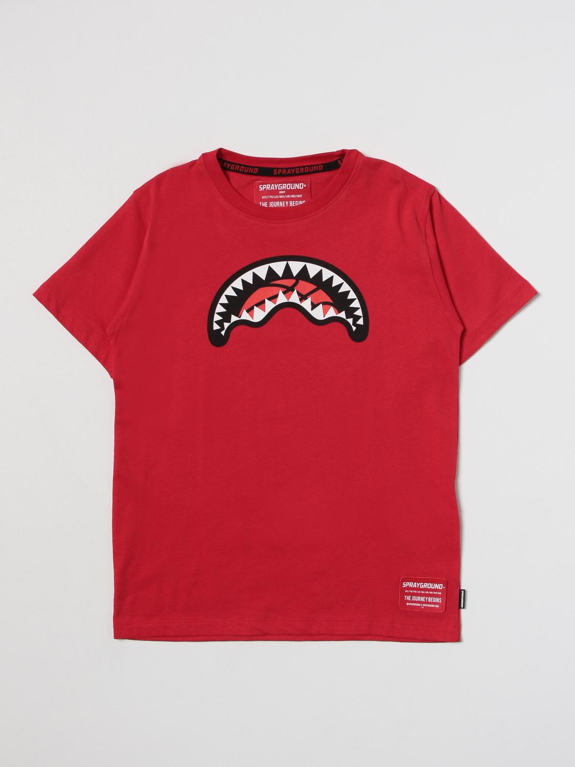 SPRAYGROUND: T-shirt kids - Red | Sprayground t-shirt SPY690 online at ...