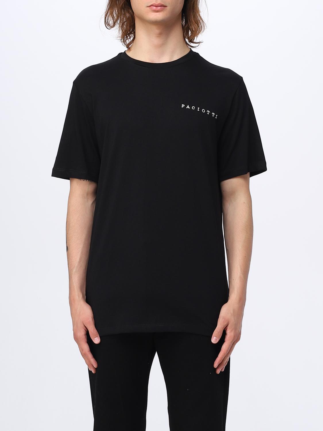 PACIOTTI: T-shirt men - Black | Paciotti t-shirt PEAA1210 online at ...