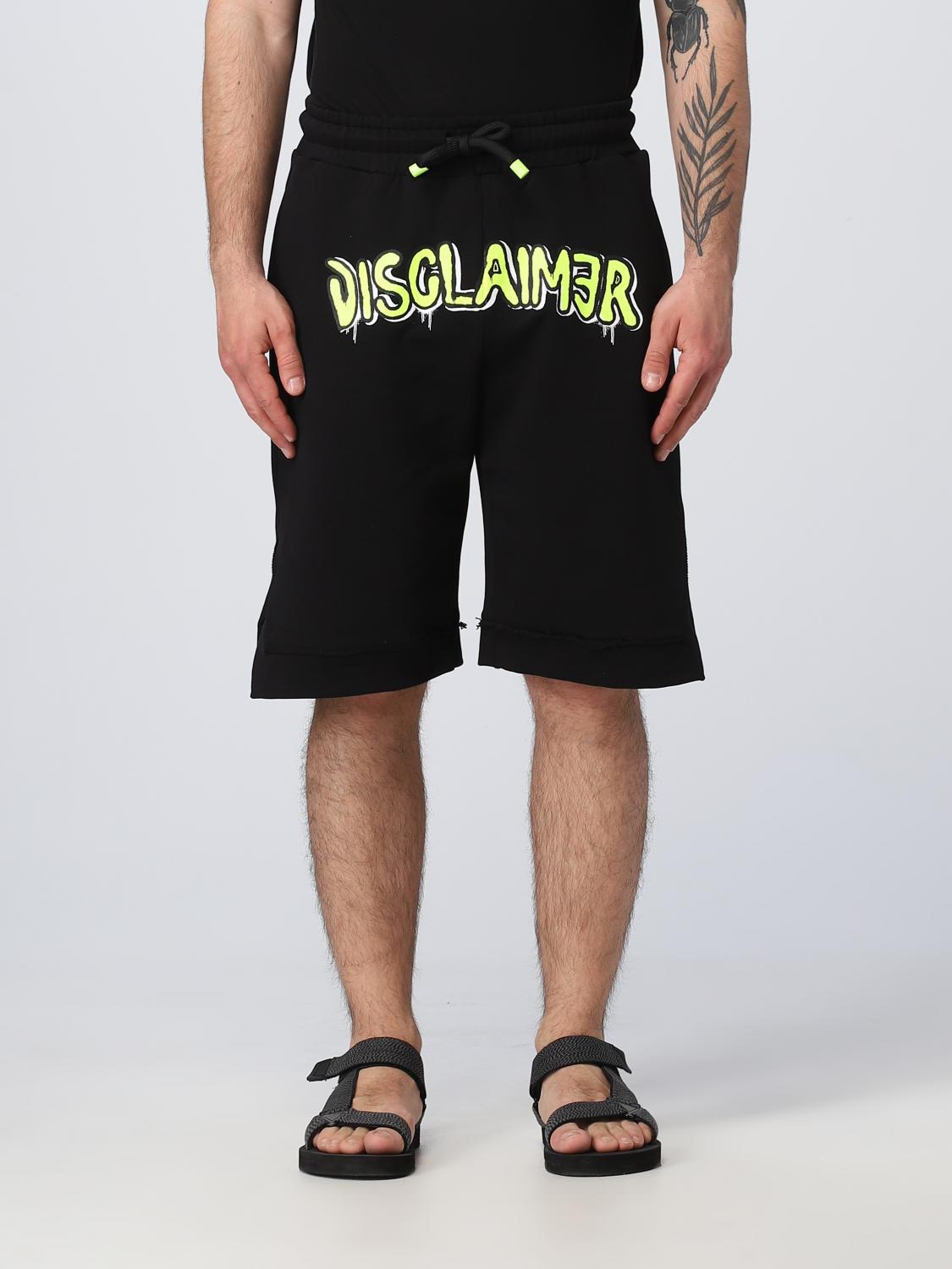 DISCLAIMER: Short men - Black | Disclaimer shorts 23EDS53405 online at ...